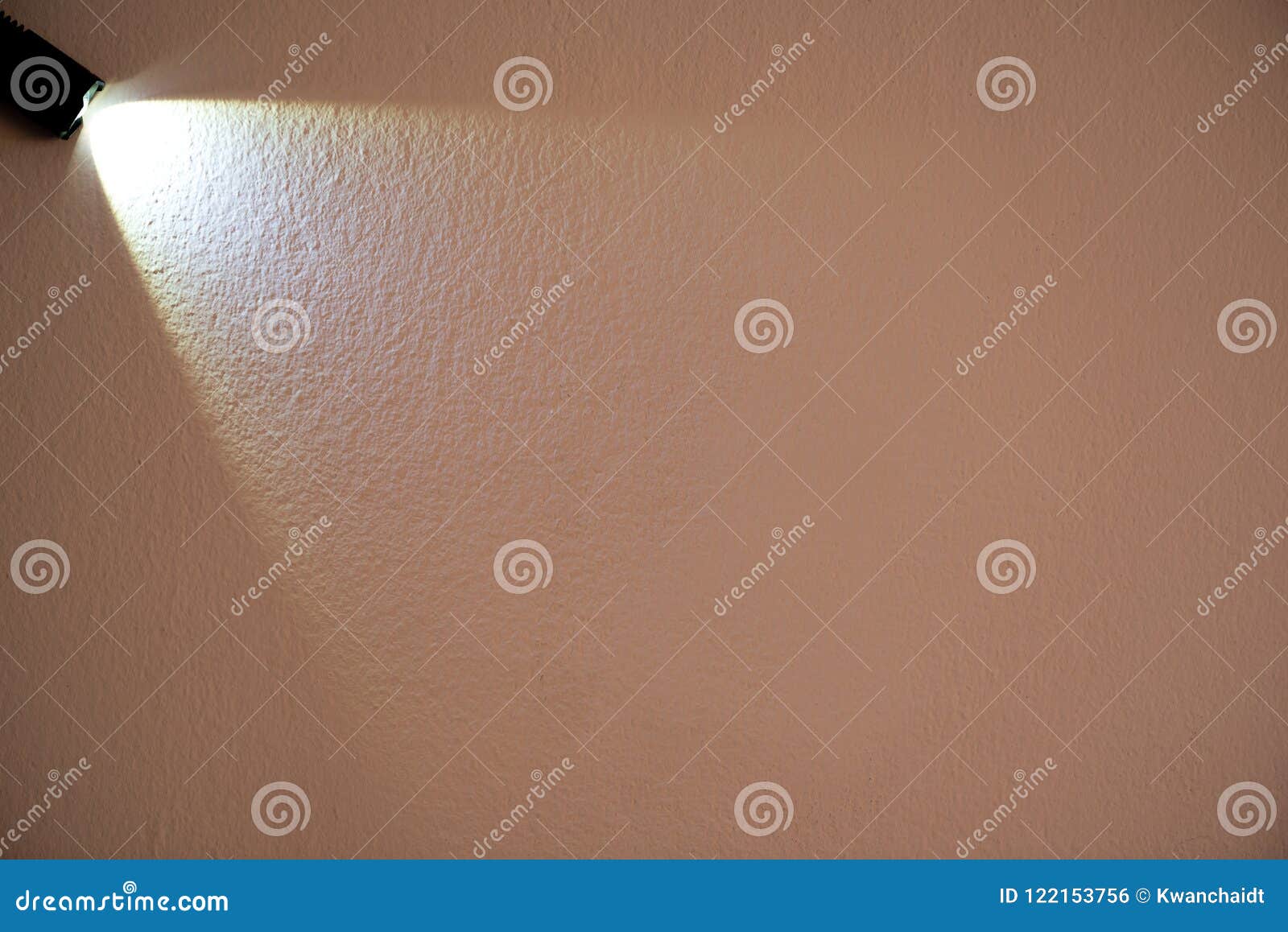 Light and Shadow of Flashlight on Wall Stock Photo - Image of ...