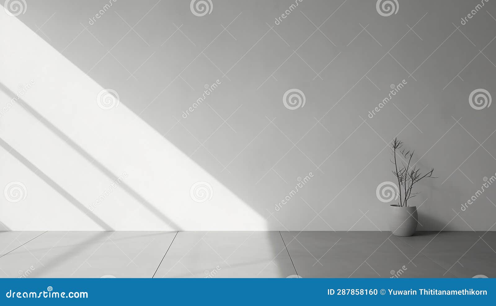 Light and Shadow on Light Gray Wall. Generative AI Stock Illustration ...