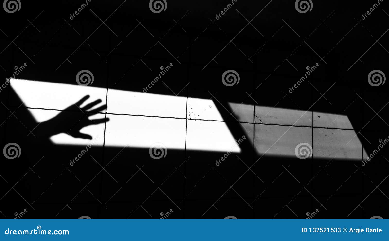 Light and Shadow with Human Hand Stock Image - Image of abstract, hand ...