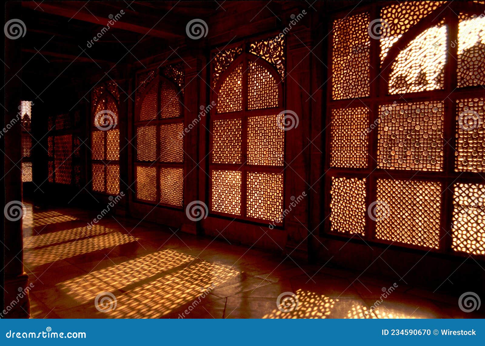 Windows In The Tomb Of Salim Chishti At Fatehpur Sikri Complex Stock ...