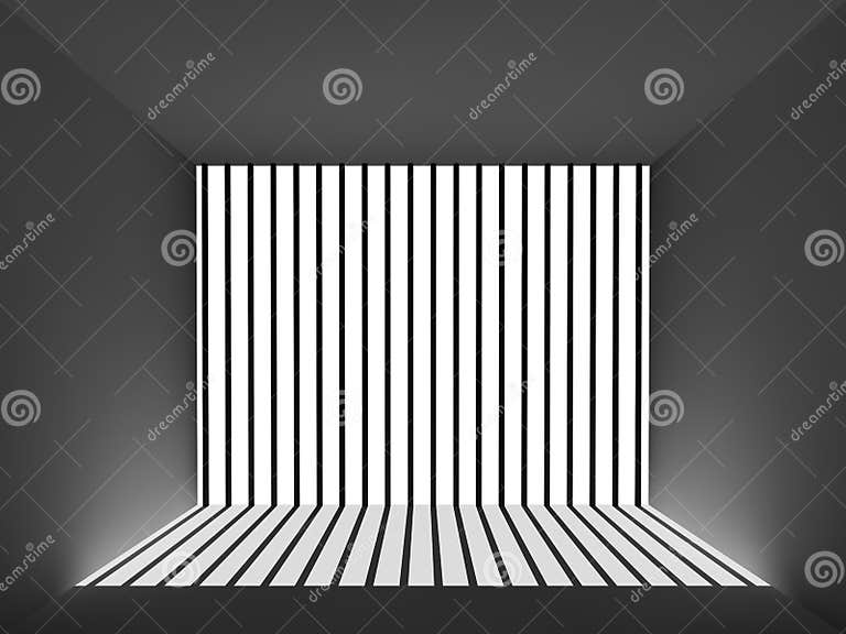 Light and Shadow in the Prison Room Stock Illustration - Illustration ...