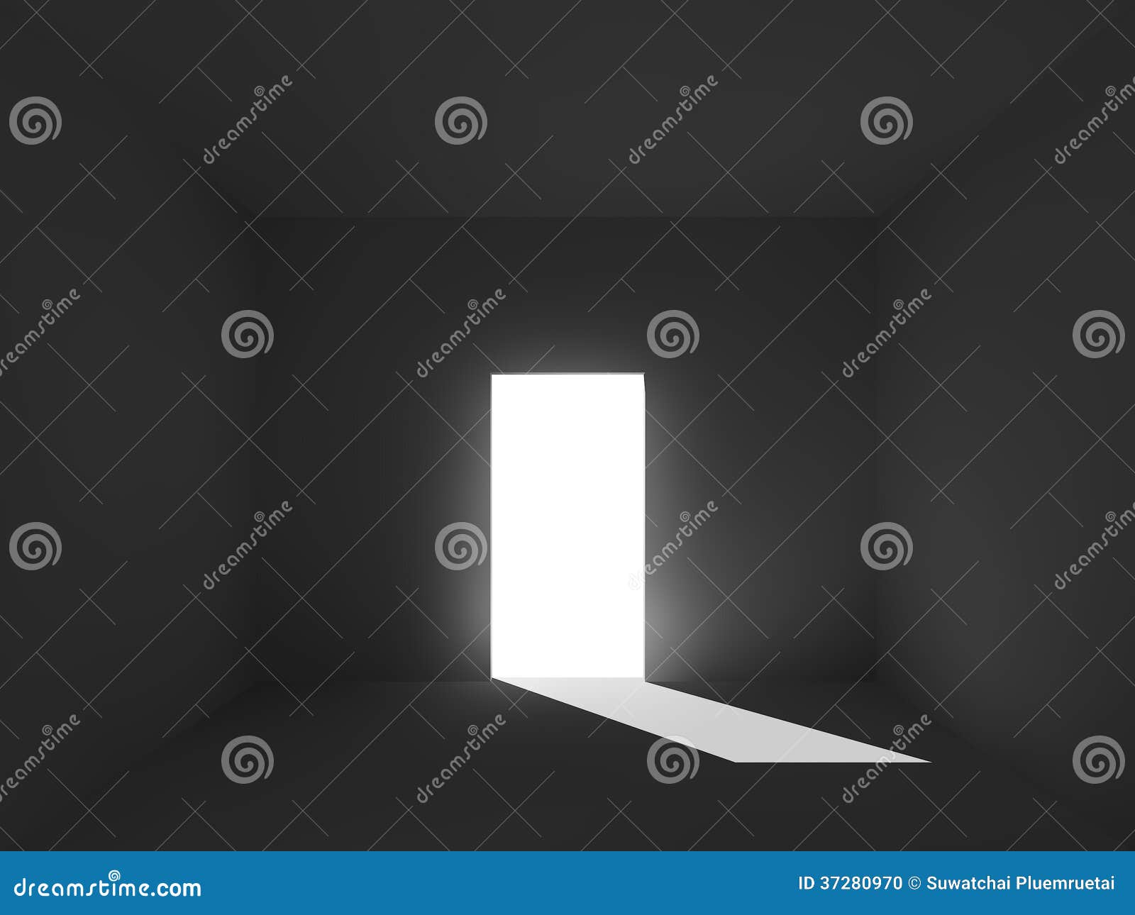 Light and Shadow in the Room Stock Illustration - Illustration of scary ...