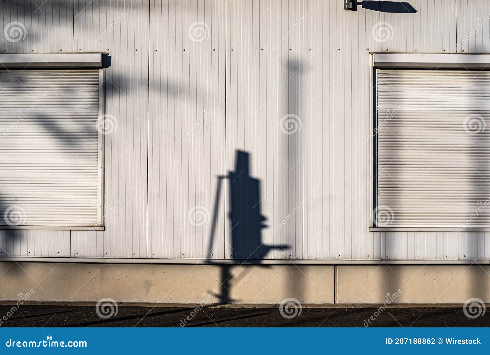 Light and Shadow on the Wall Stock Photo - Image of structure, shadows ...