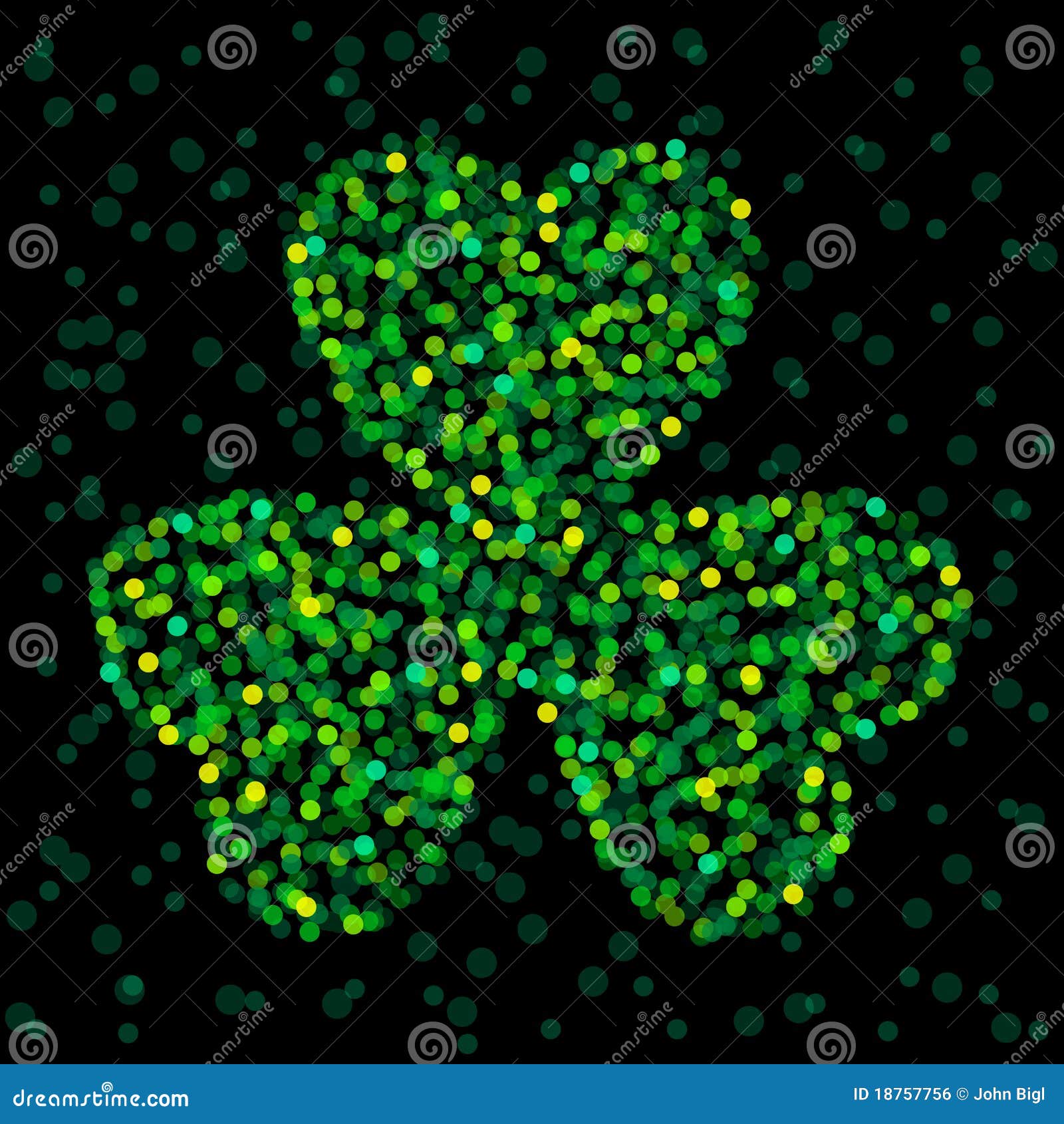 Light shamrock stock vector. Illustration of irish, holiday - 18757756