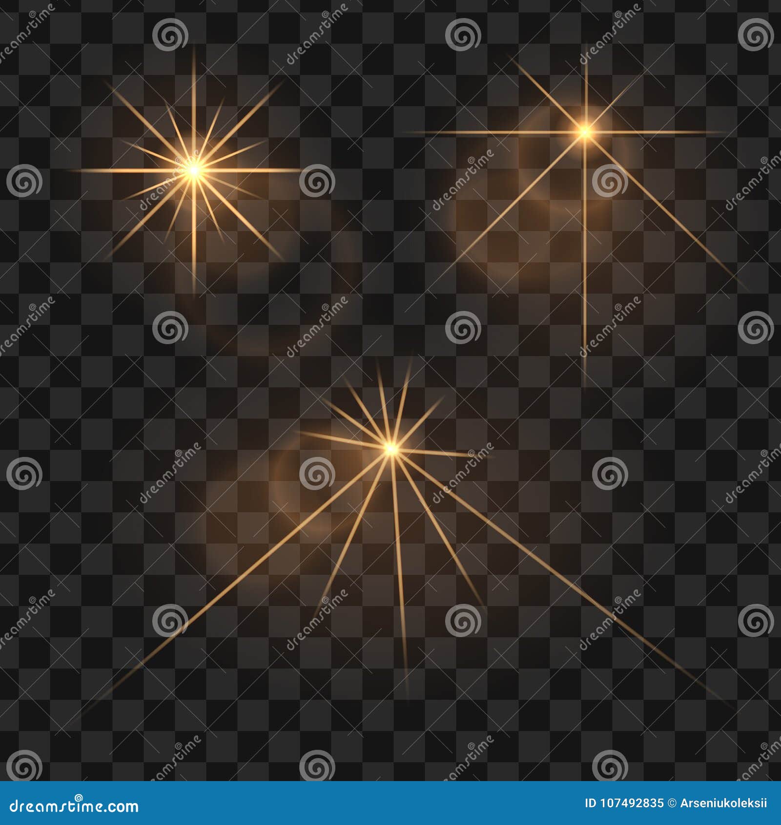 Light shine set. stock vector. Illustration of dispersion - 107492835