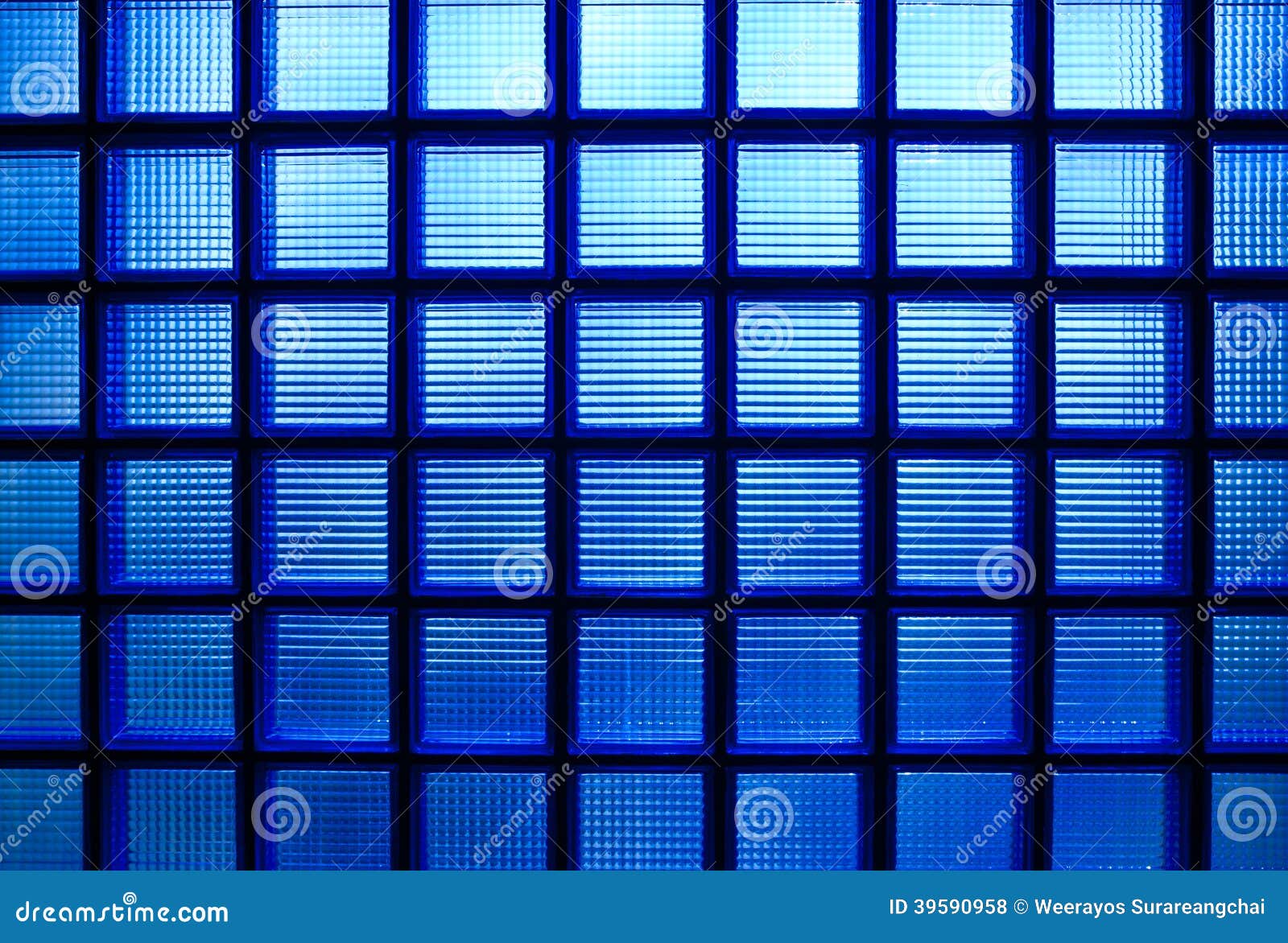 Light Shining through Blue Glass. Stock Photo - Image of color, pretty ...