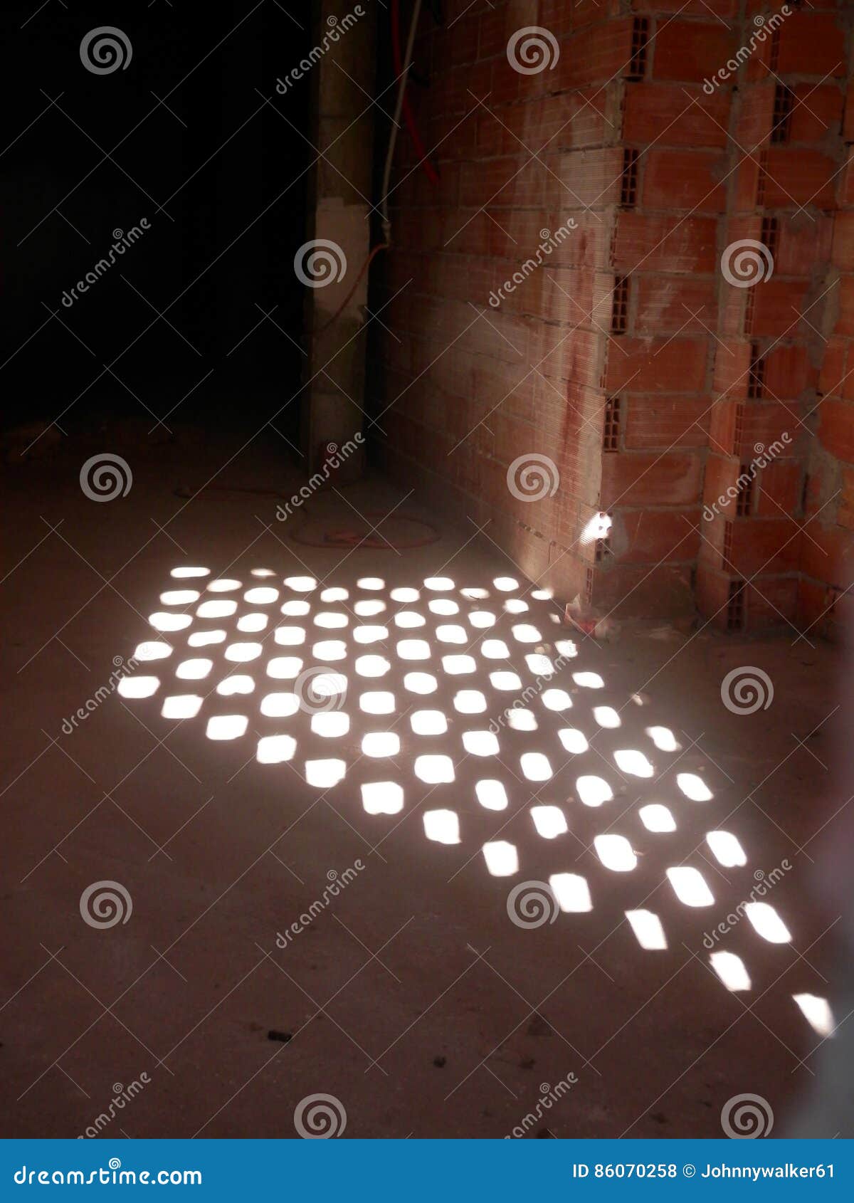 Light Shining through Brick Wall Stock Photo - Image of patches, empty ...