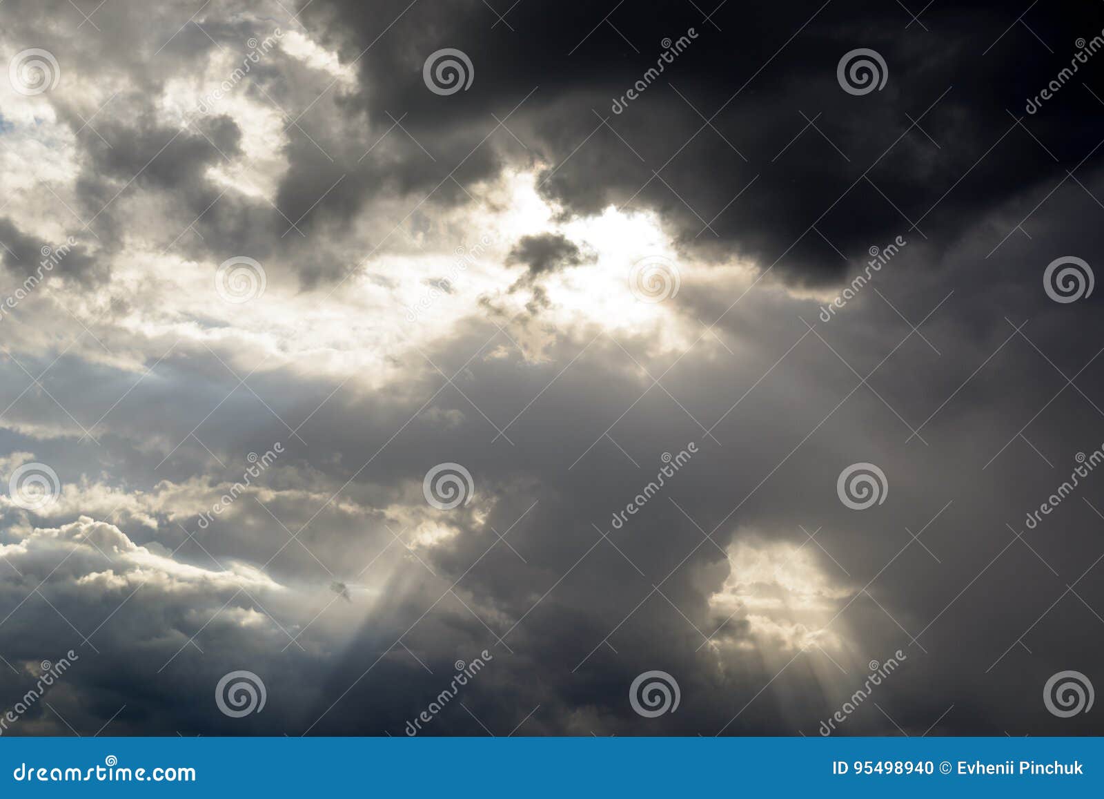 Light Shining through the Clouds Stock Photo - Image of bible, dark ...