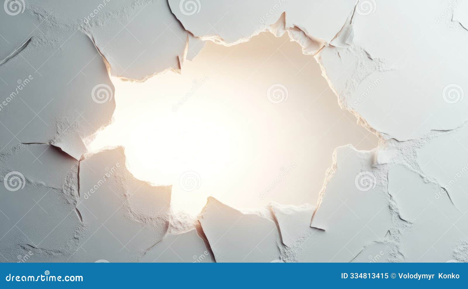 Light Shining through Cracked White Wall, Abstract Background ...