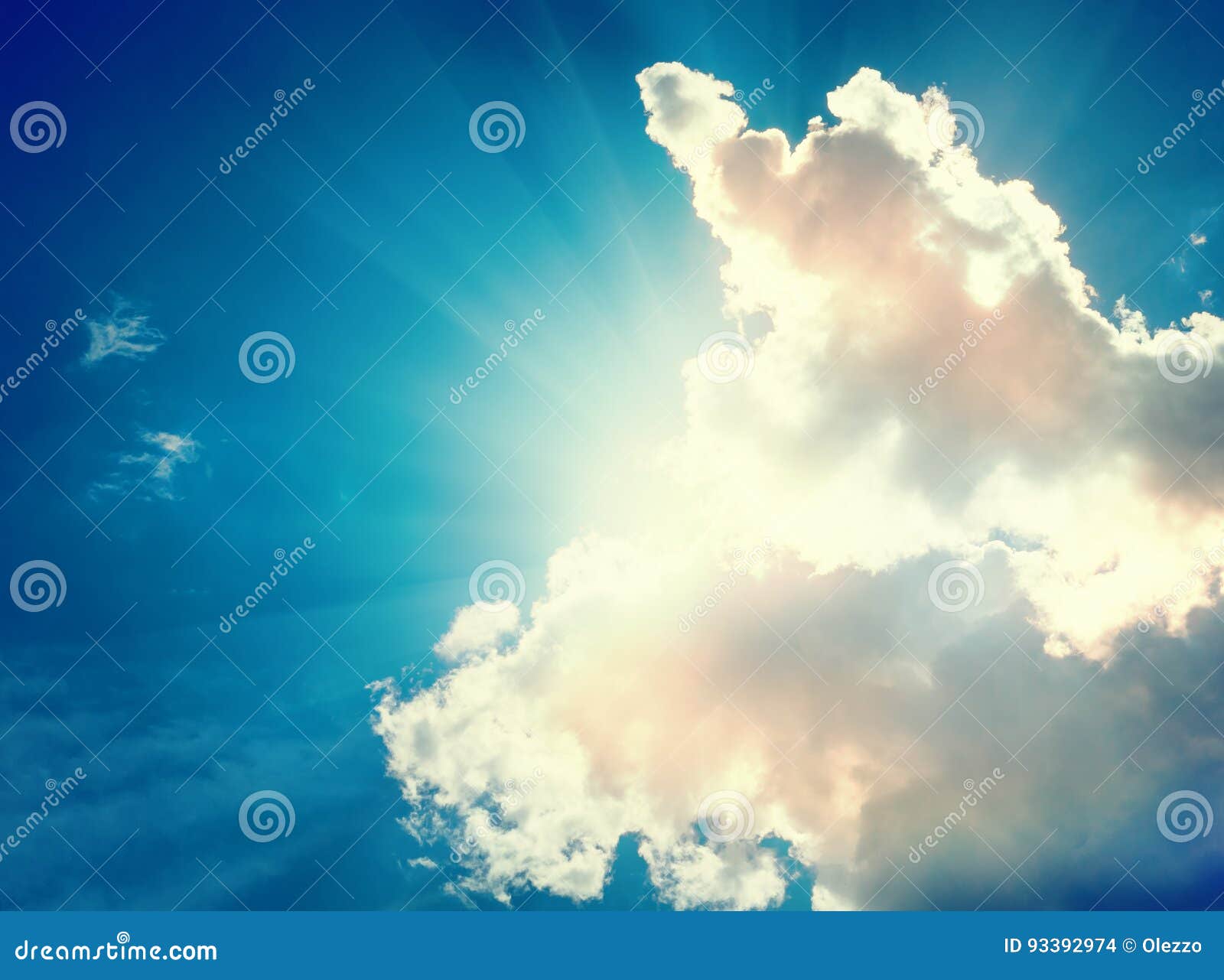 Light Shining Down in the Morning Stock Photo - Image of peace, power ...