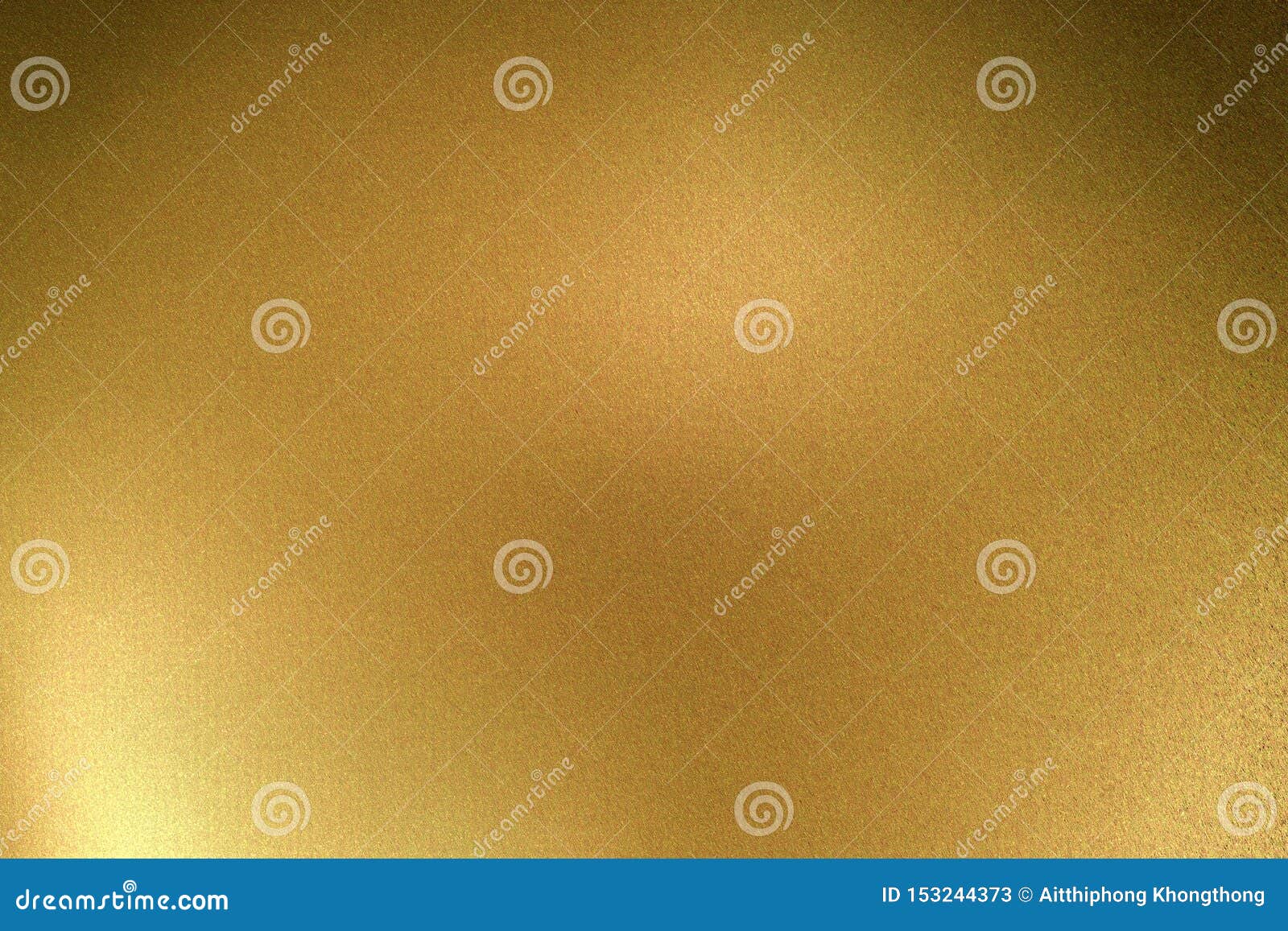 Light Shining On Gold Metallic Plate In Dark Room, Abstract Texture ...