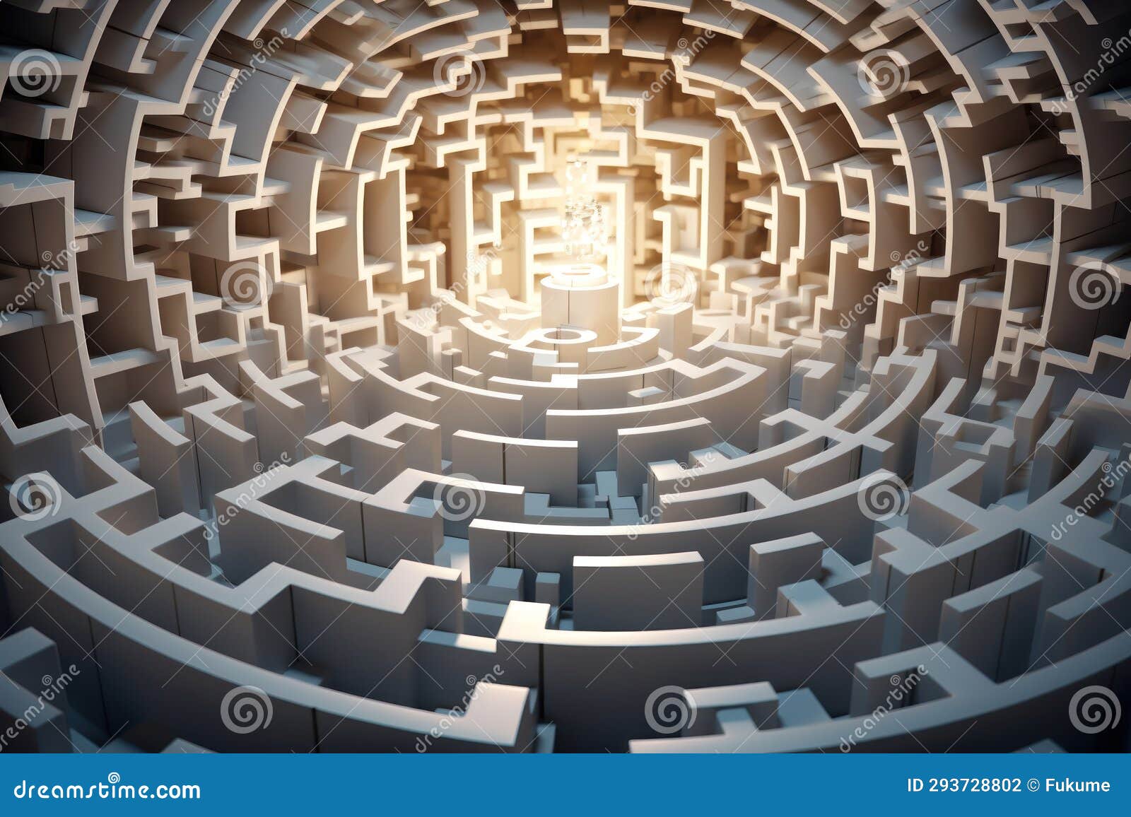 Light Shining Maze Background Generative Ai Stock Photo - Image of maze ...