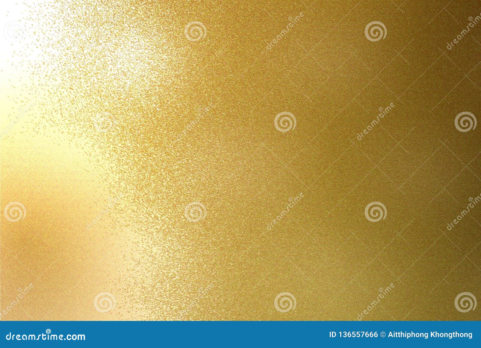 Light Shining on Rough Gold Metal Sheet Texture, Abstract Background ...