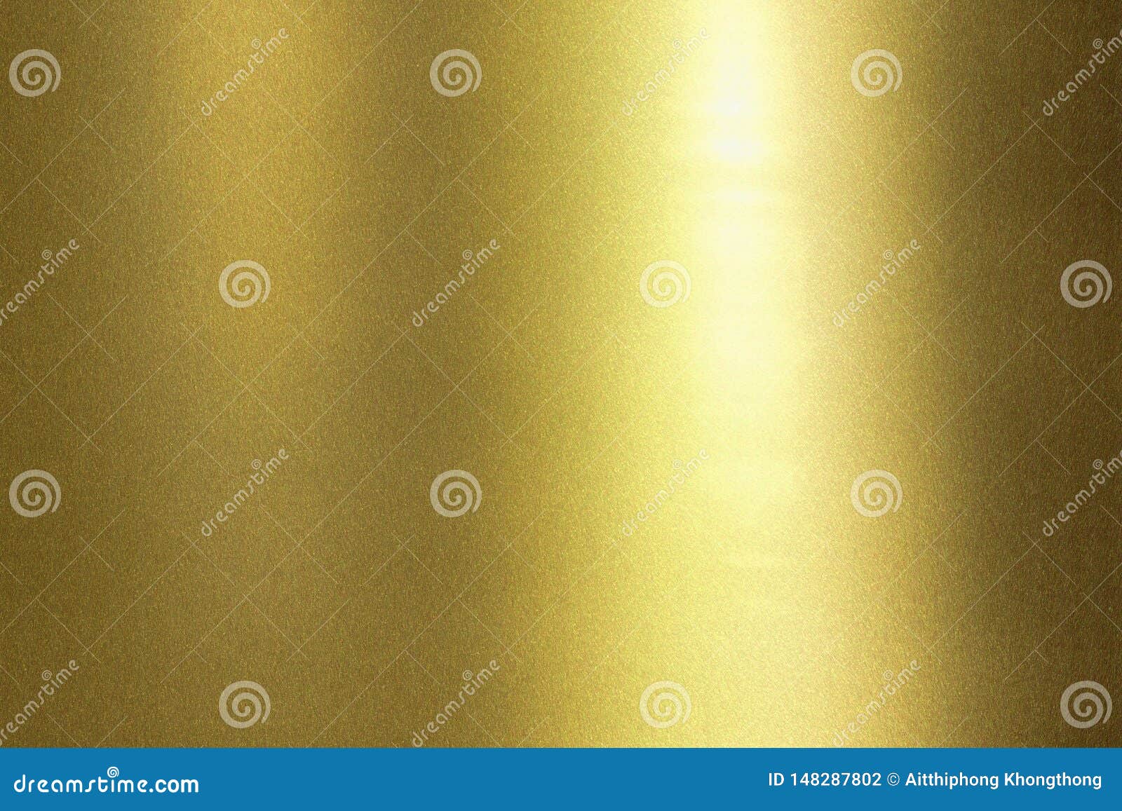 Light Shining on Wave Golden Metal Wall, Abstract Texture Background ...