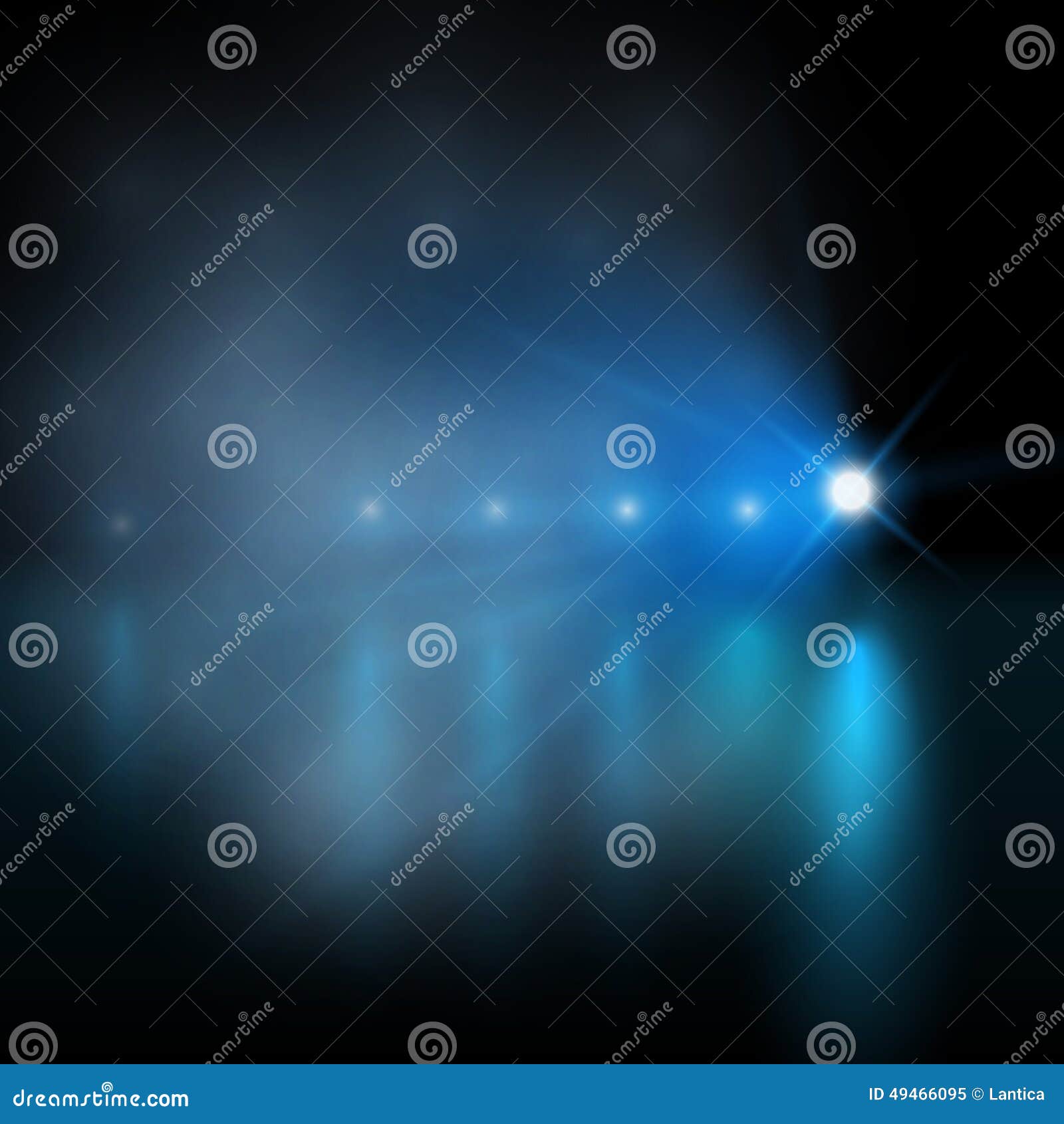 Light Show. Blue Vector Illustration Stock Vector - Illustration of ...