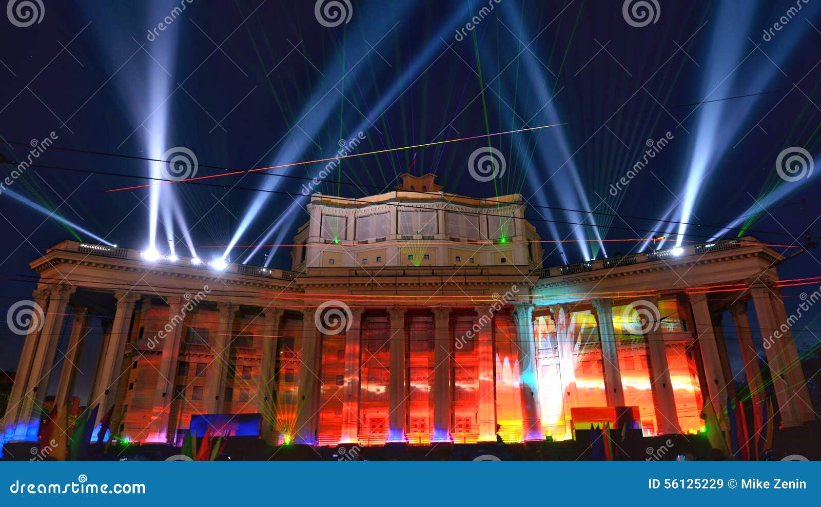 Light show Circle of Light stock image. Image of light - 56125229