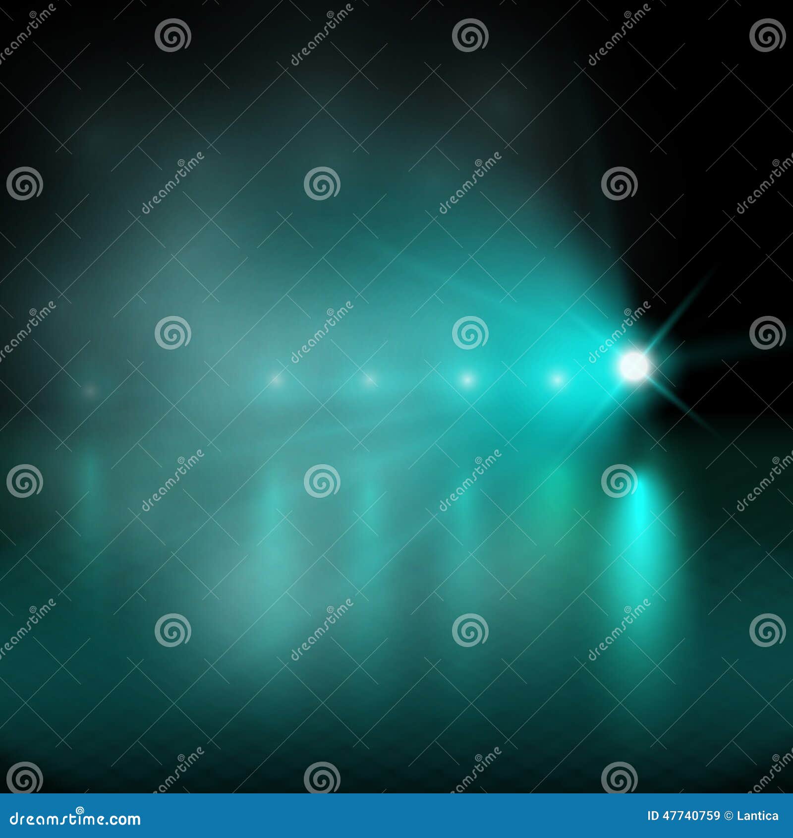 Light Show. Green Vector Illustration Stock Vector - Illustration of ...