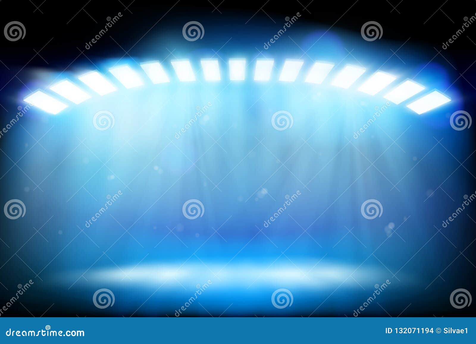 Light Show on the Stage. Vector Illustration. Stock Vector ...