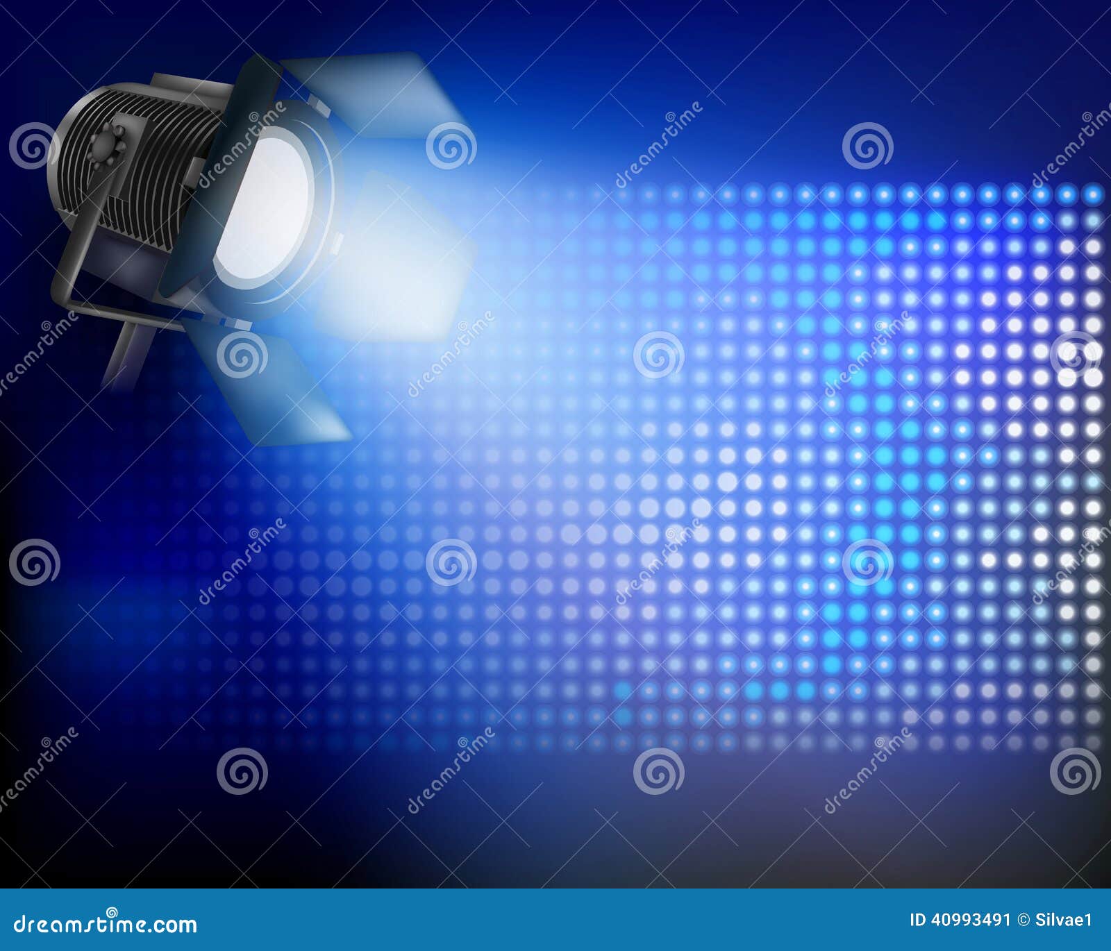 Light Show. Vector Illustration Stock Vector - Illustration of empty ...
