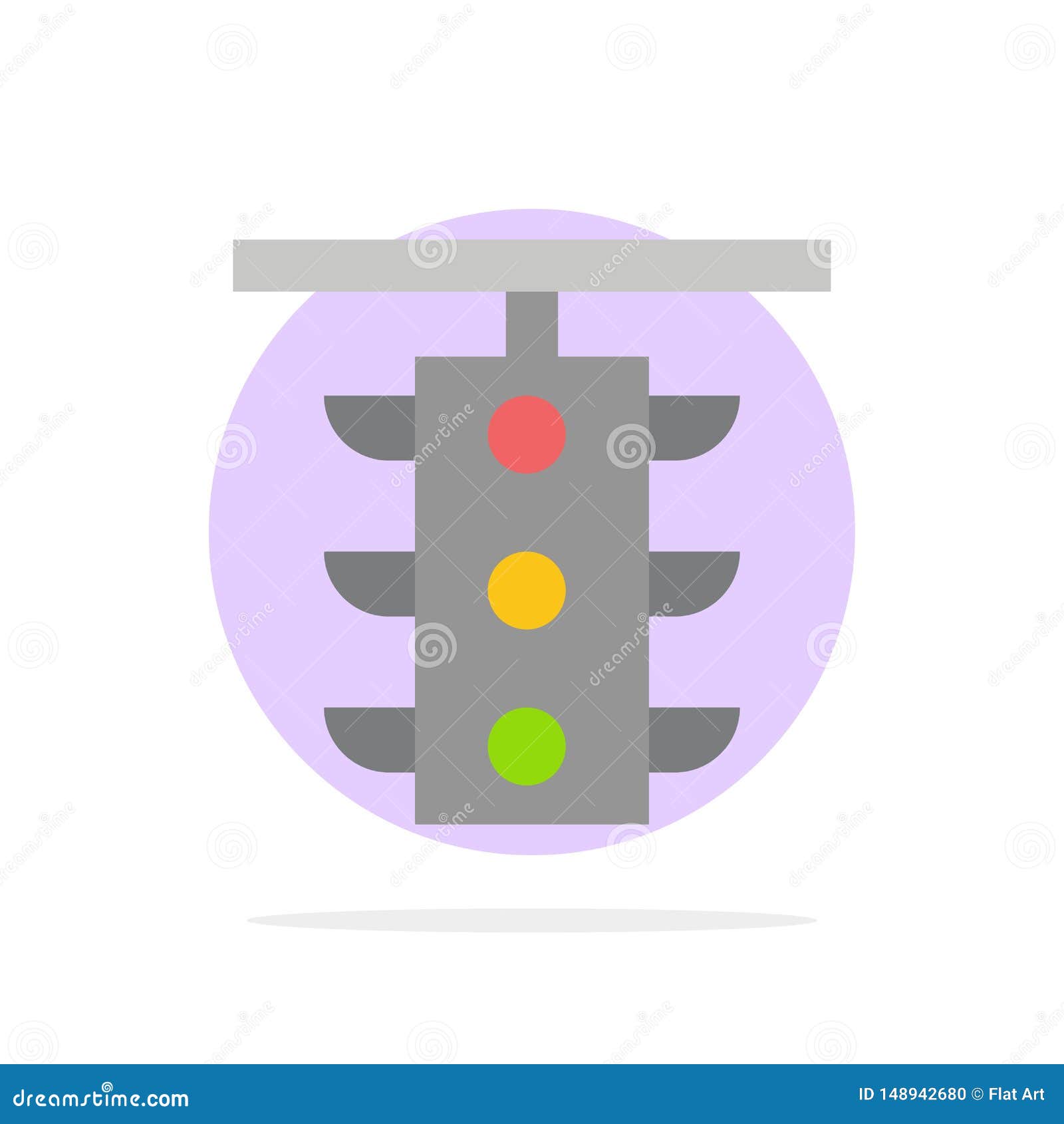 Light, Sign, Station, Traffic, Train Abstract Circle Background Flat ...