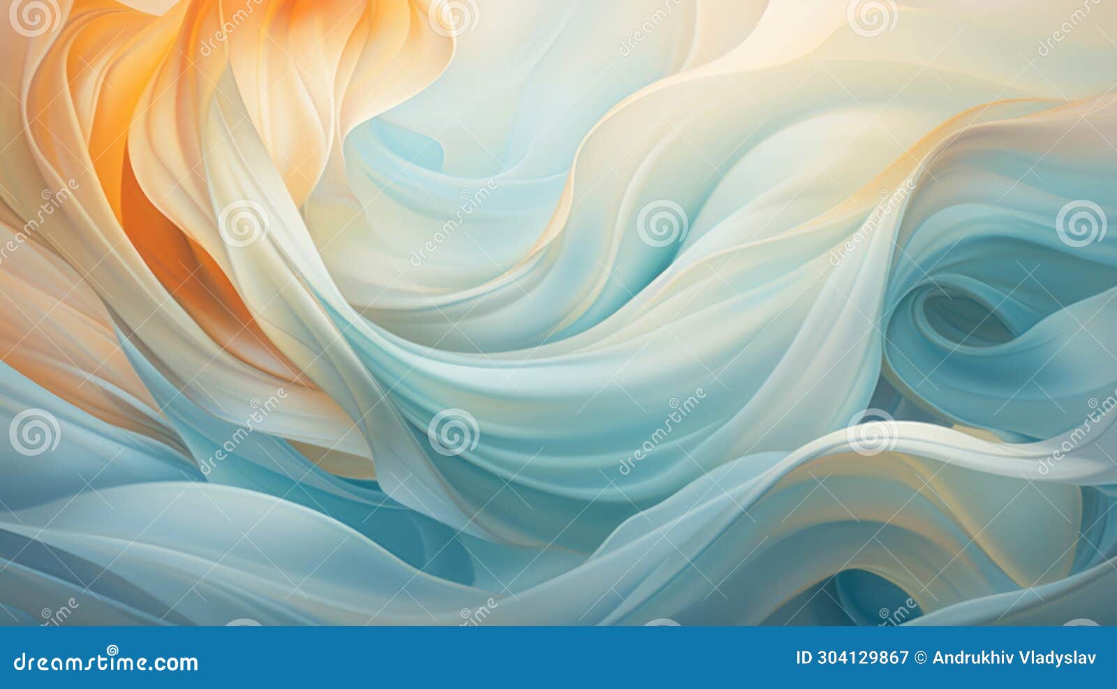 Light Silk Waves, Abstract Illustration Stock Illustration ...