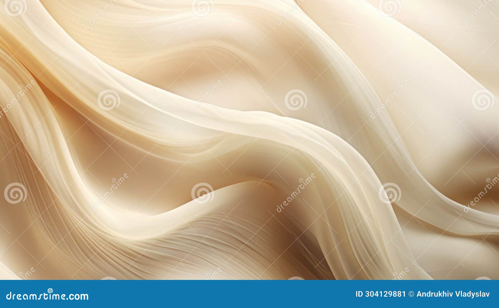 Light Silk Waves, Abstract Illustration Stock Illustration ...