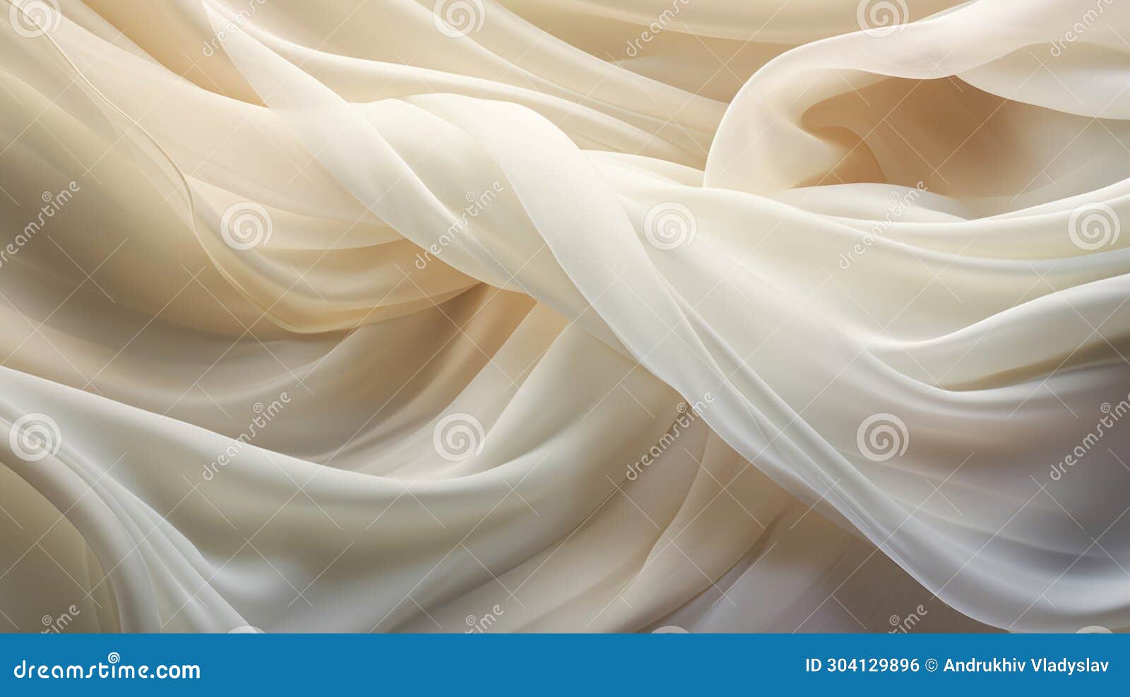 Light Silk Waves, Abstract Illustration Stock Illustration ...