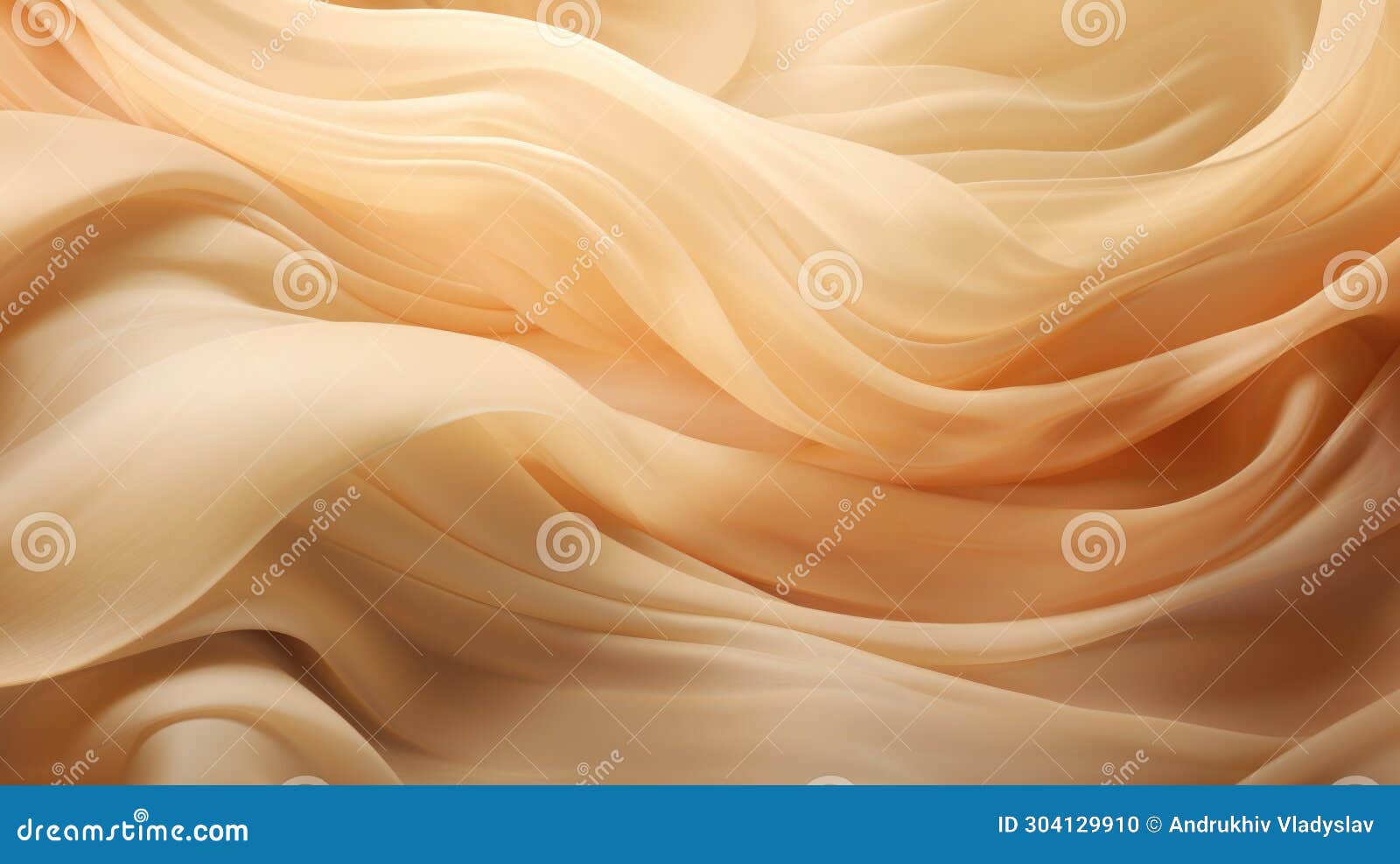 Light Silk Waves, Abstract Illustration Stock Illustration ...