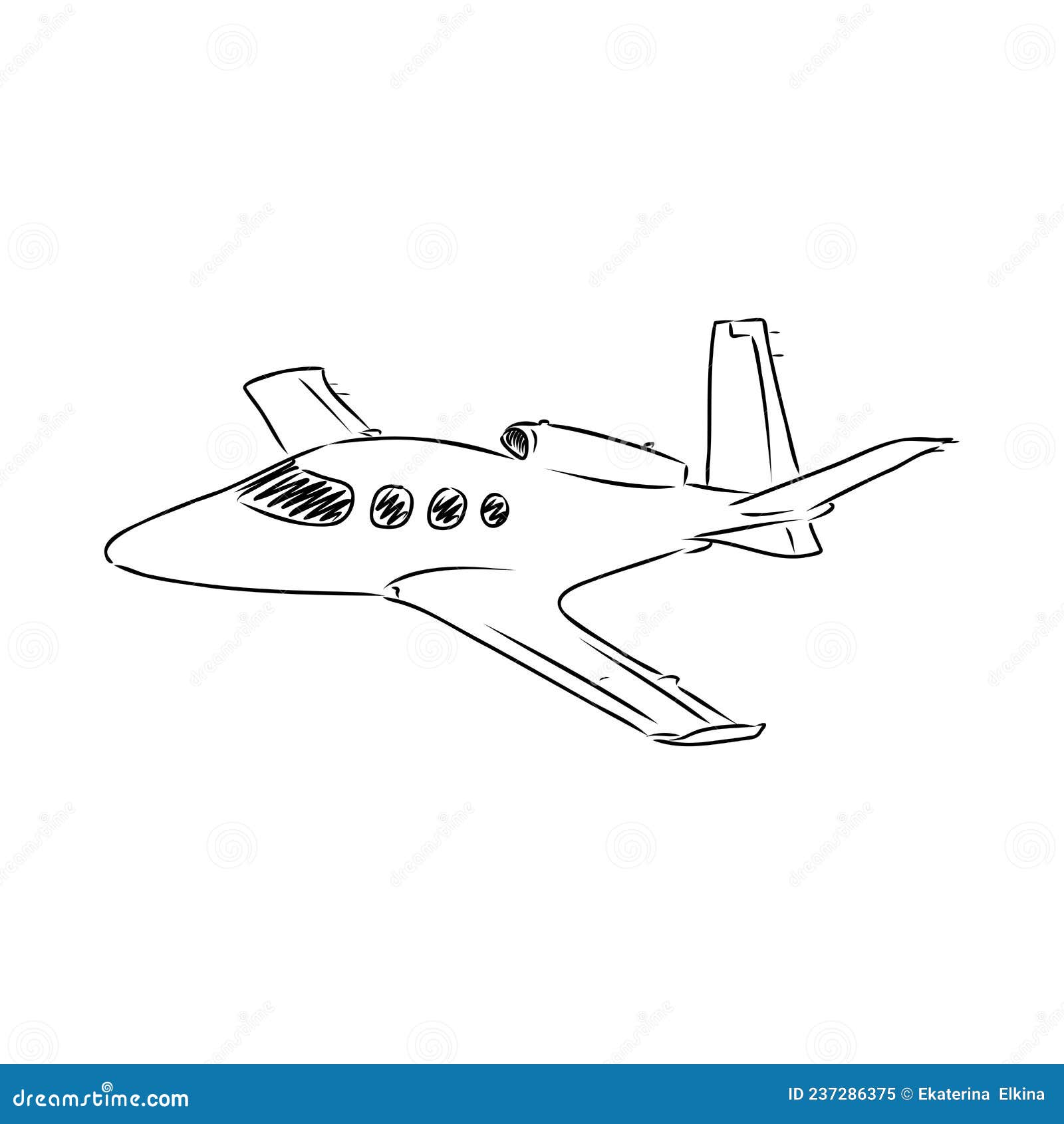 Light Single-engine Aircraft with Pilot Flies Against the Background of ...