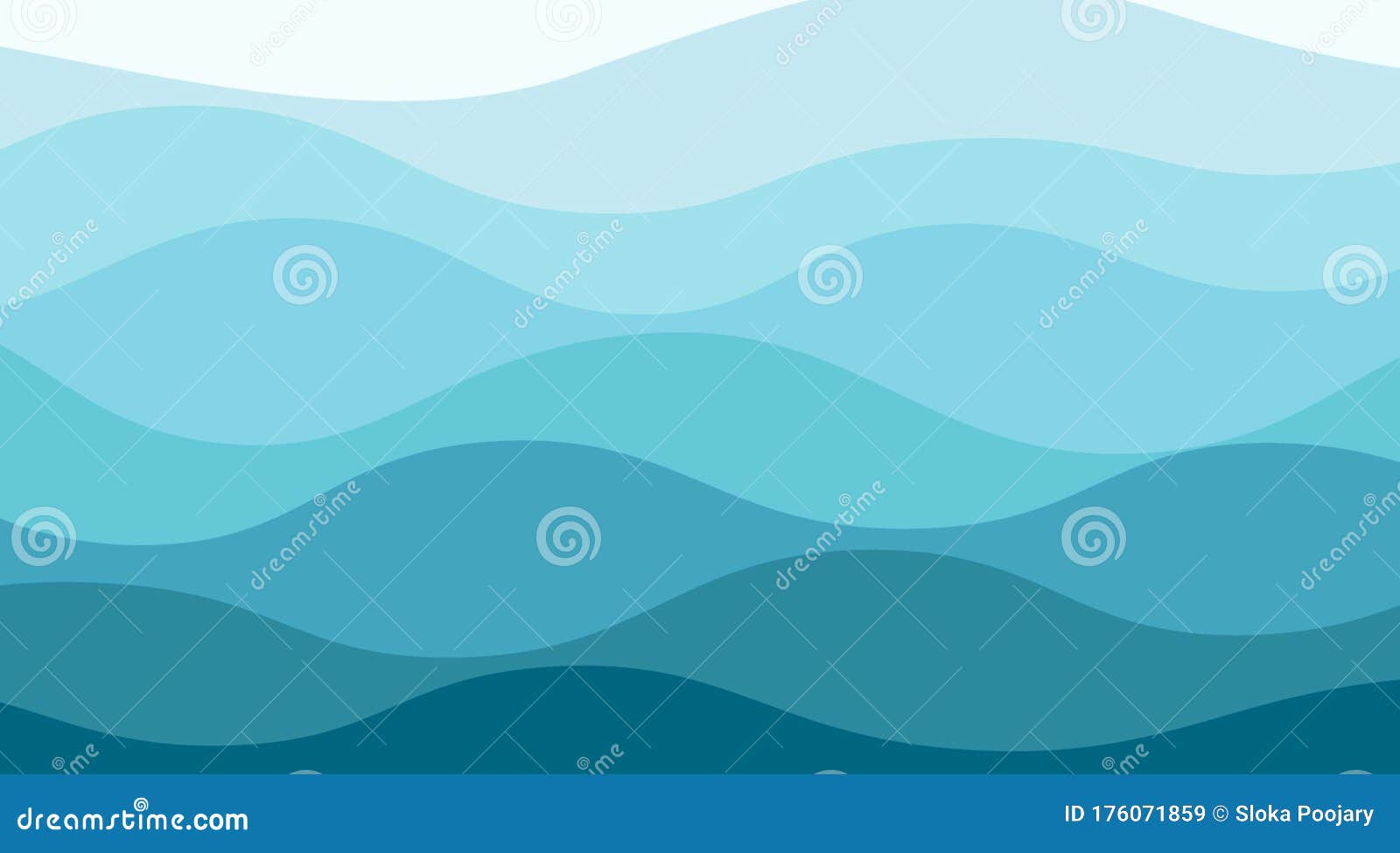 Light Sky Blue Colored Abstract Waves Flowing Design Background 7 ...