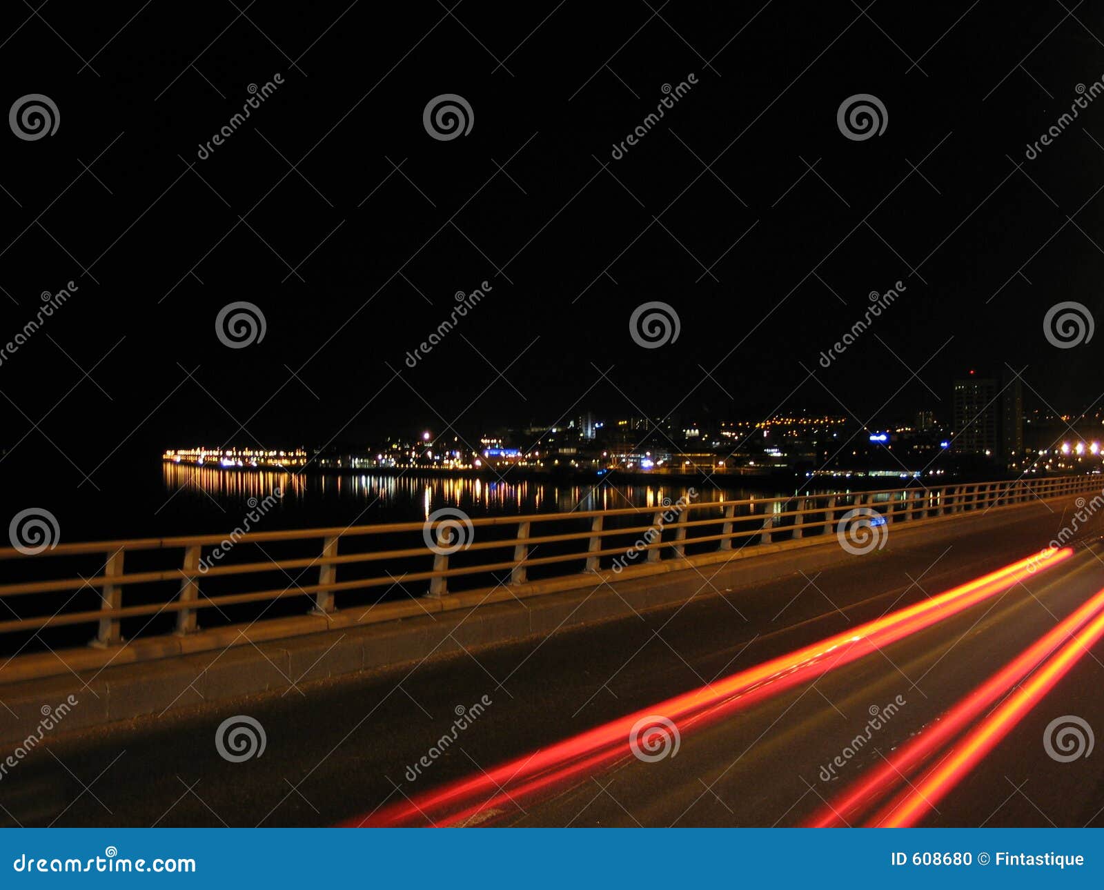Light Smears on Tay Road Bridge, Dundee Stock Photo - Image of lights ...