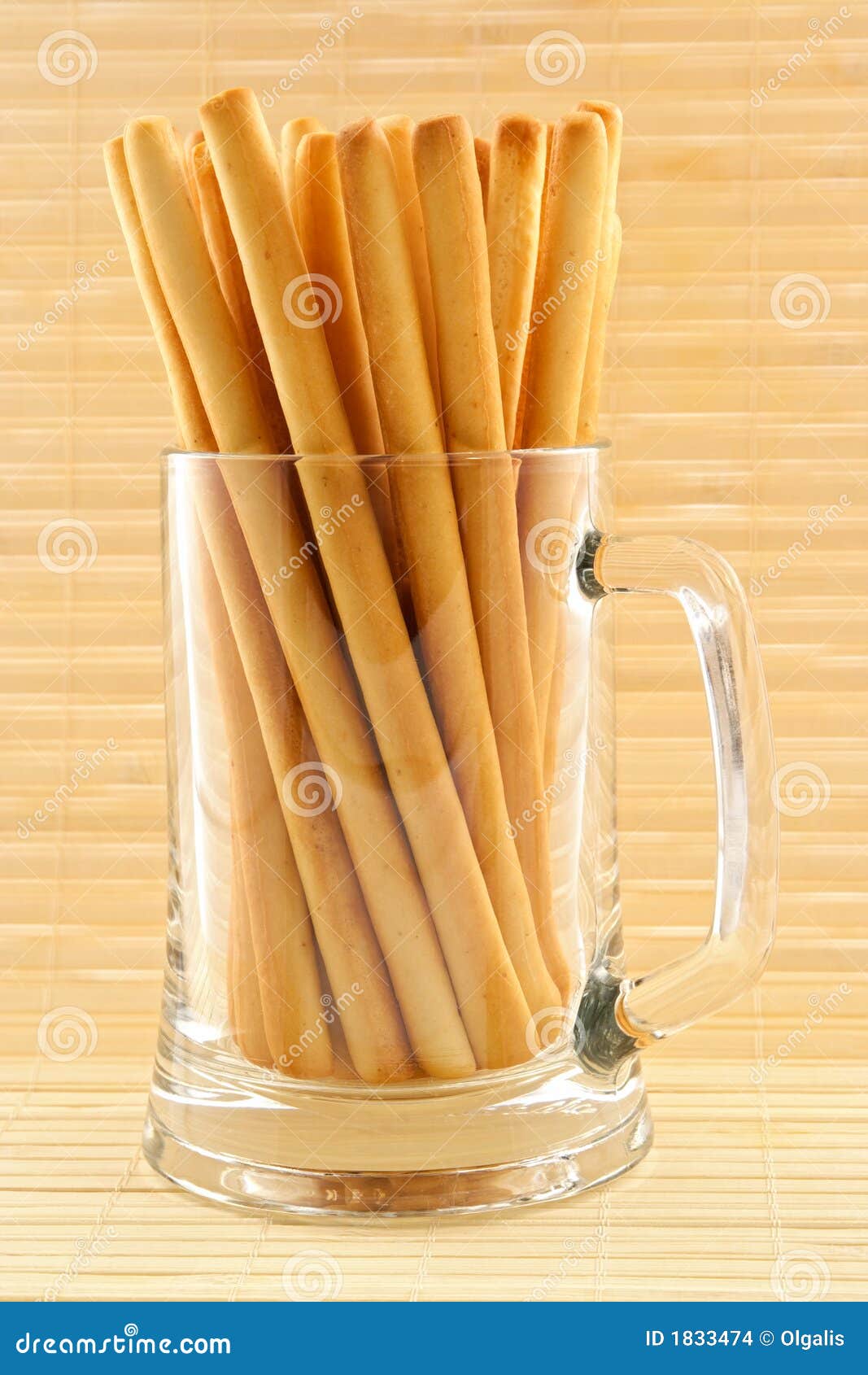 Light Snack from Crackling Grain Sticks Grissini Stock Photo - Image of ...