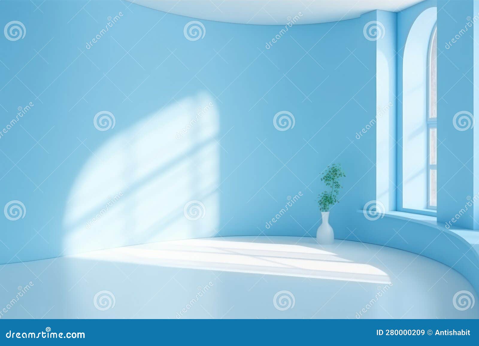 Light Soft Minimal Background Corner of Room with Shadows from ...