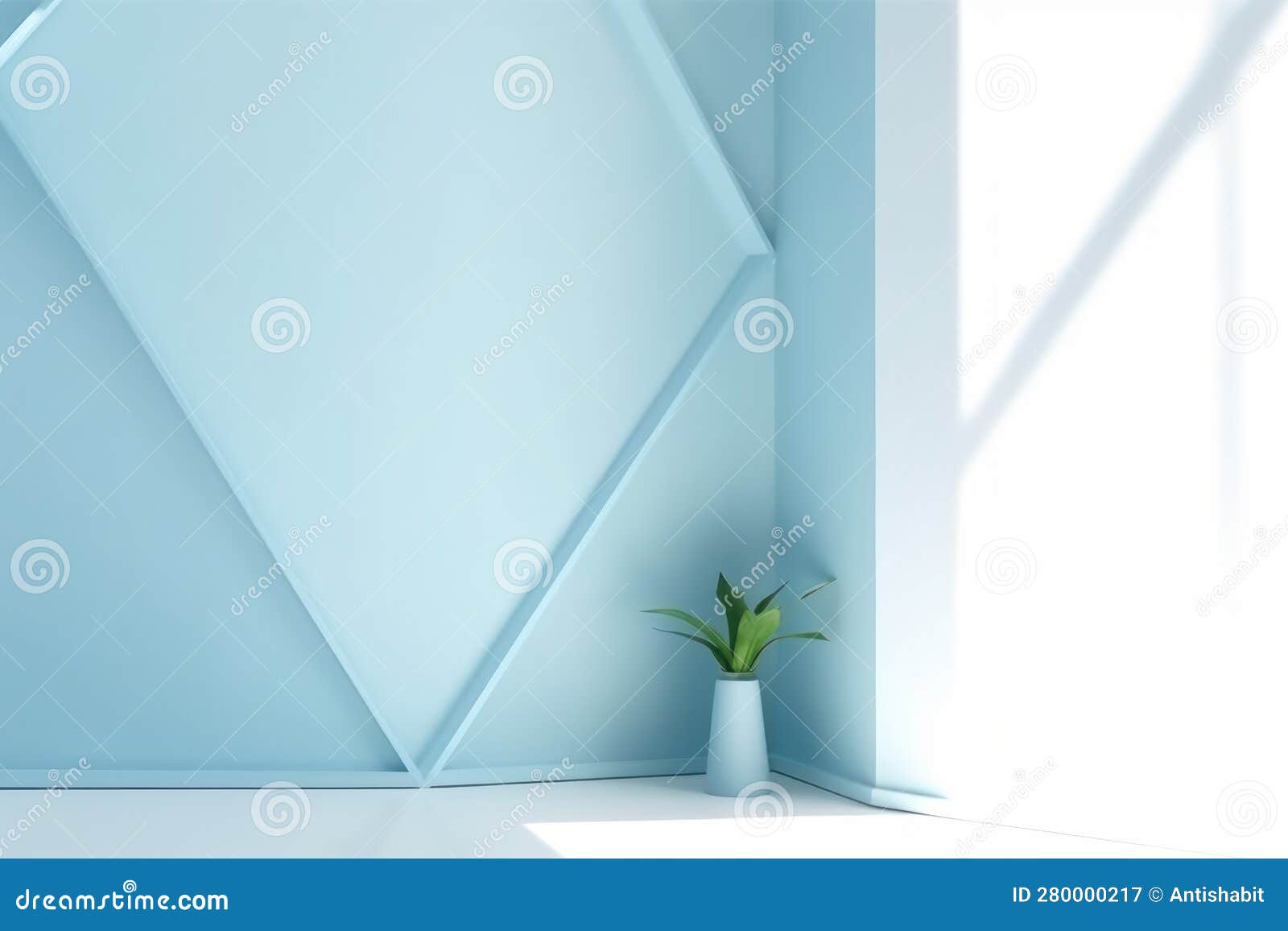 Light Soft Minimal Background Corner of Room with Shadows from ...