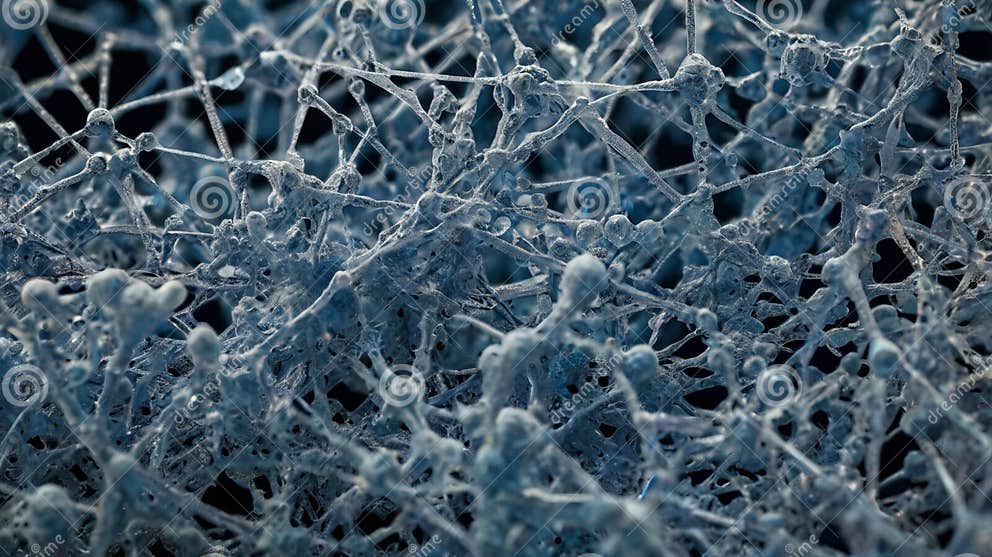 Light Solid Sponge-Like Network of Nanostructures Stock Illustration ...