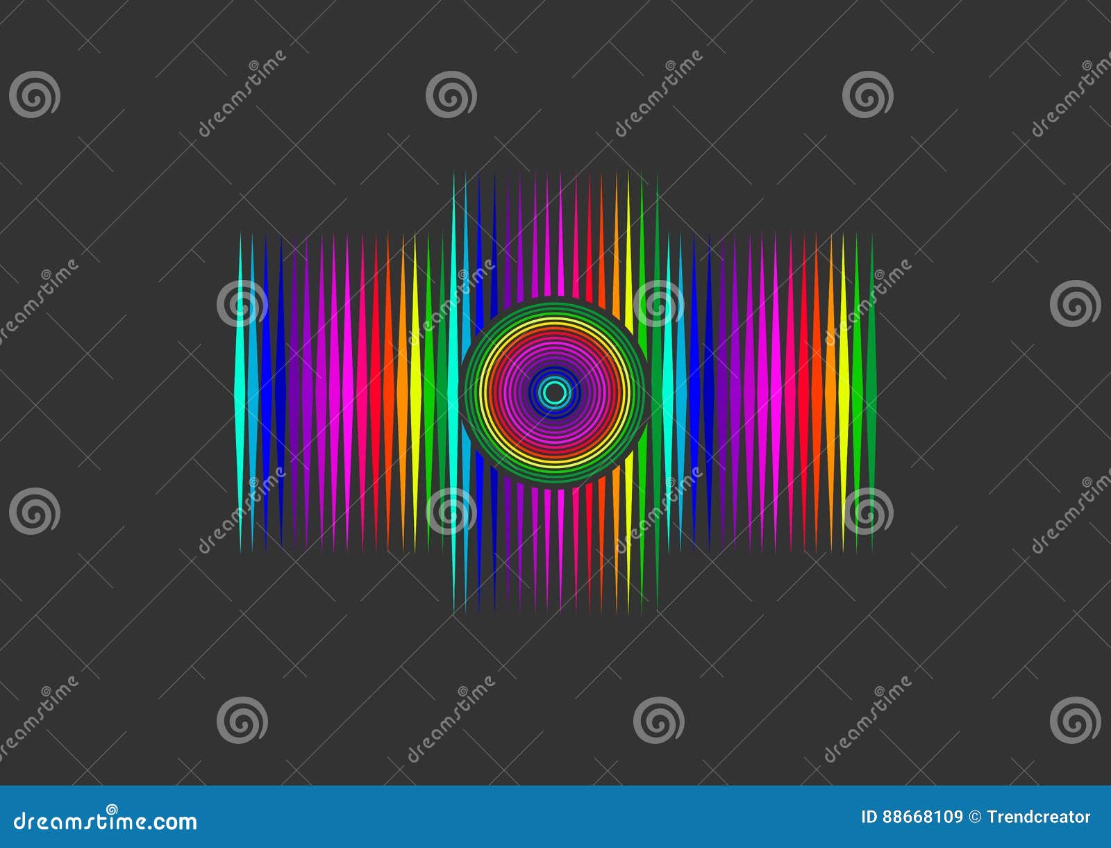 Sound Logo. Musical Acoustics Logo. Sound Waves Emblem. Vector ...