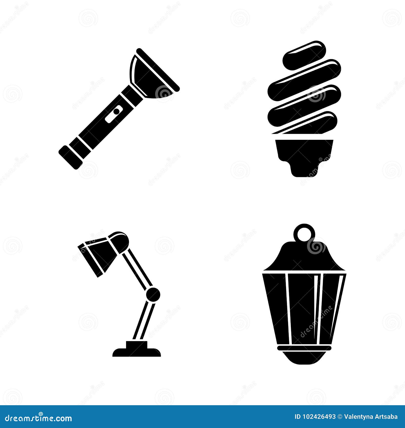 Light Source. Simple Related Vector Icons Stock Vector - Illustration ...