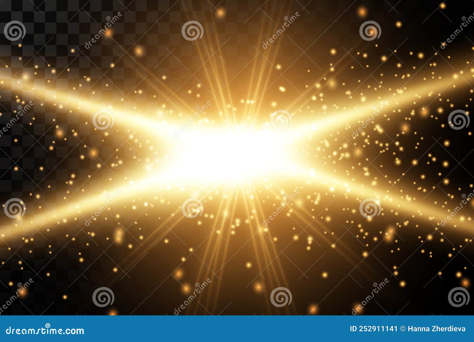 Concert Spotlight with Beam, Illuminated Spotlights for Web Design ...