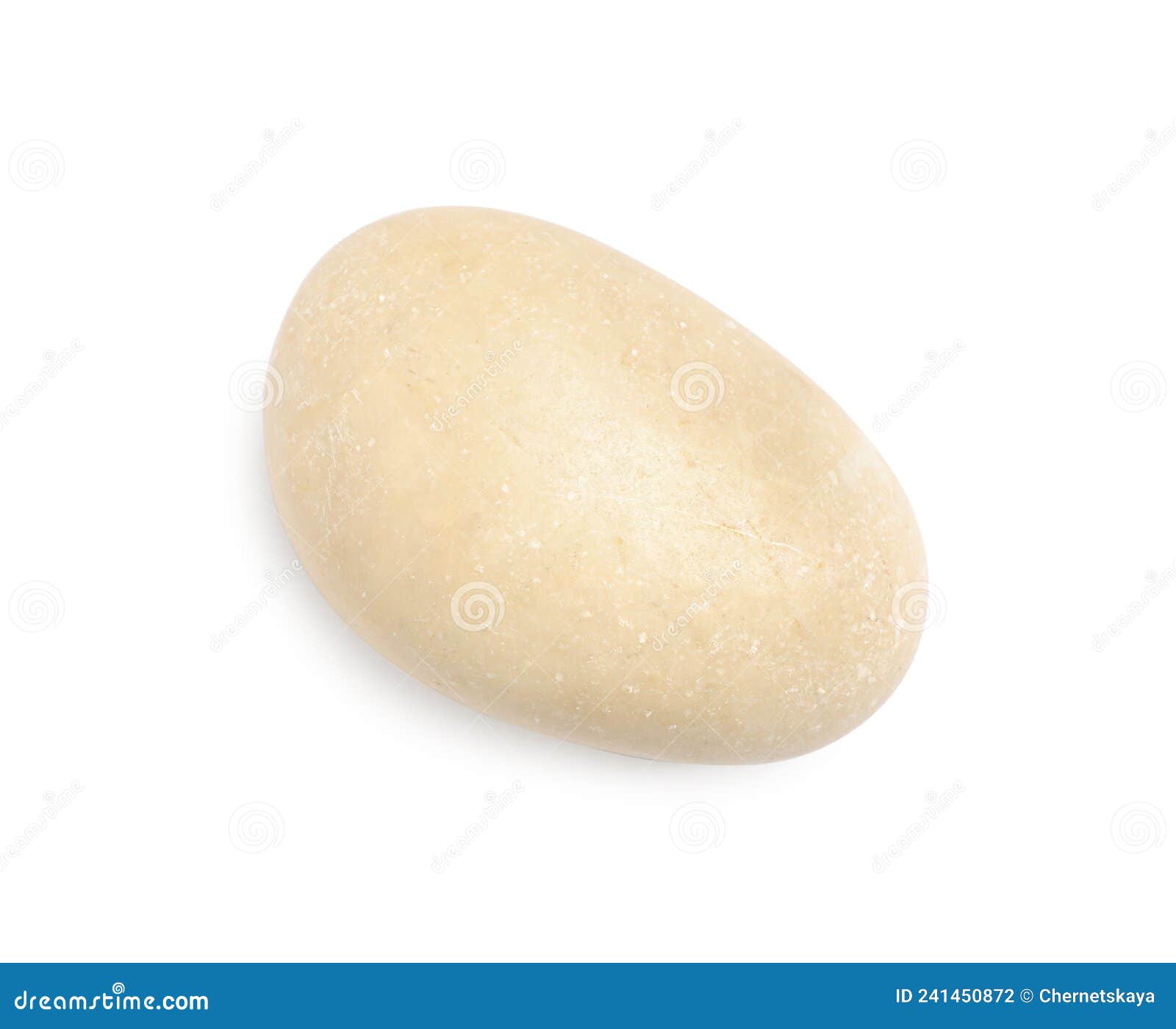 Light Spa Stone Isolated on White, Top View Stock Photo - Image of east ...