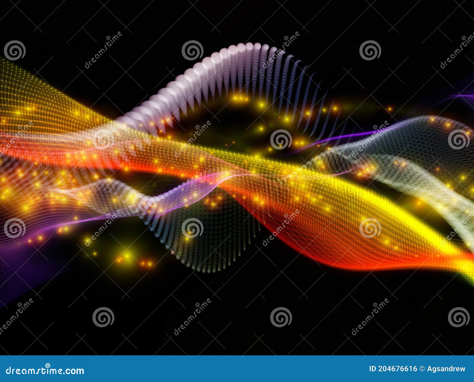 Light Space Fluctuations stock illustration. Illustration of knowledge ...
