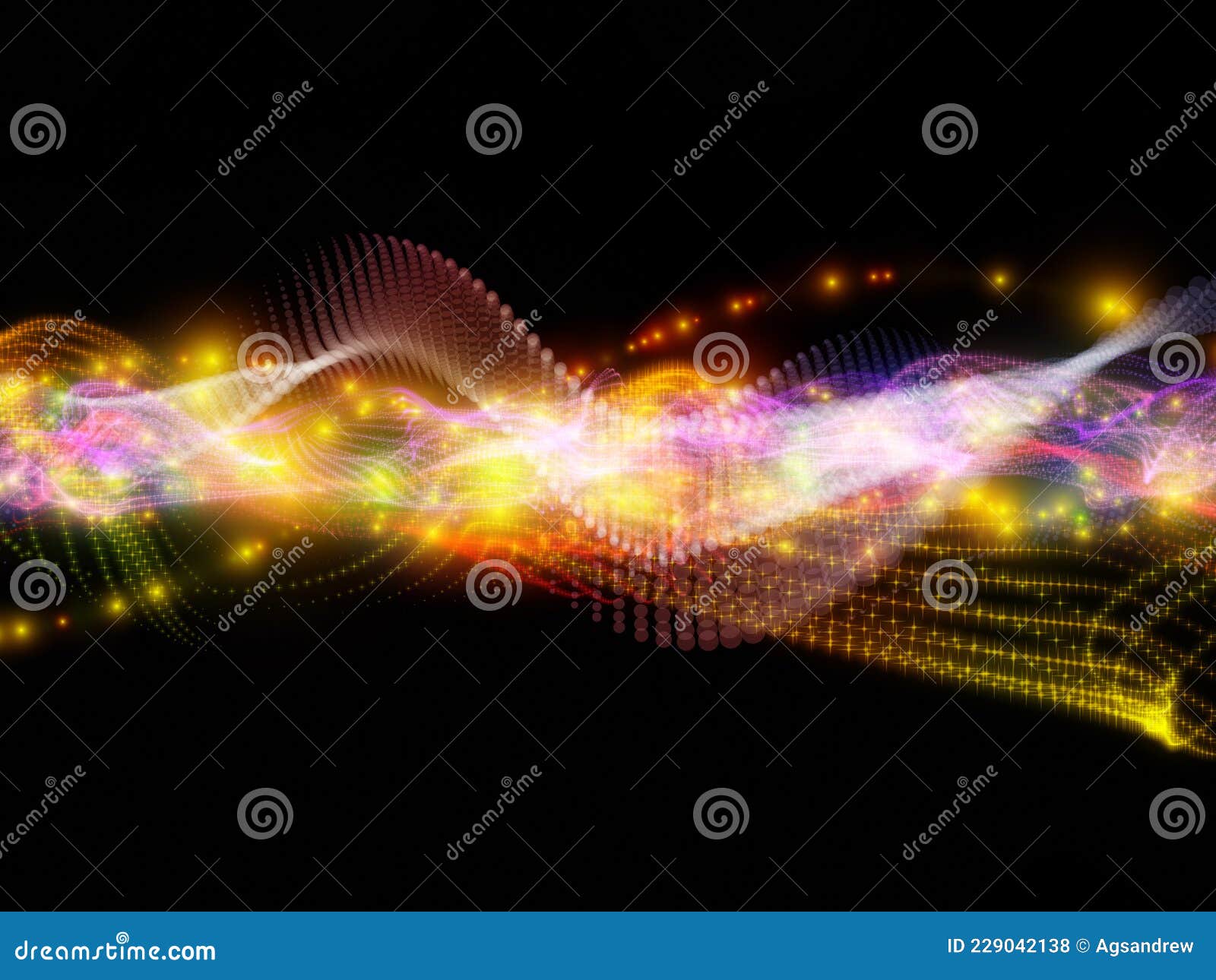 Light Space Fluctuations stock illustration. Illustration of light ...