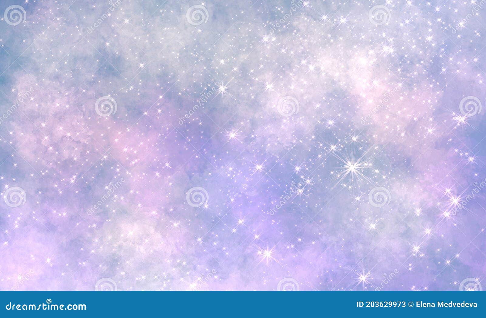 Light Space Multicolor Space Shining Background with Many Stars and ...