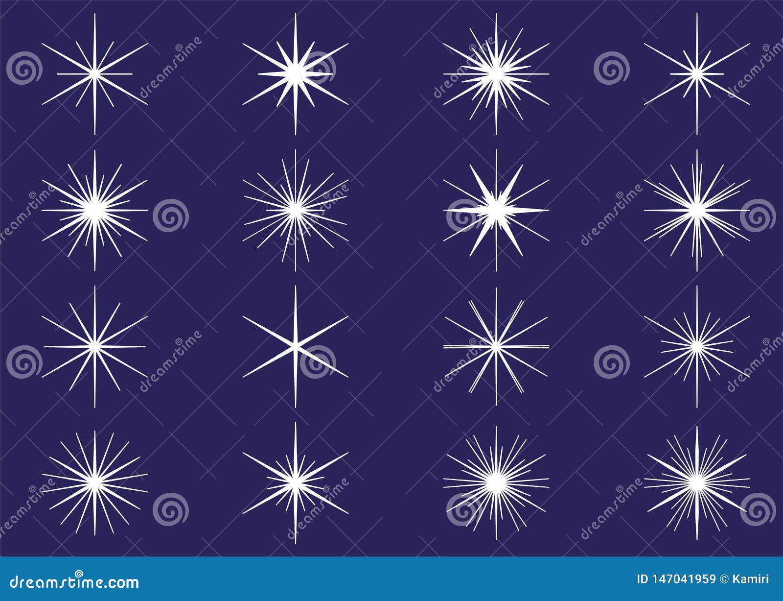 Light Sparkles Set stock vector. Illustration of sparkles - 147041959