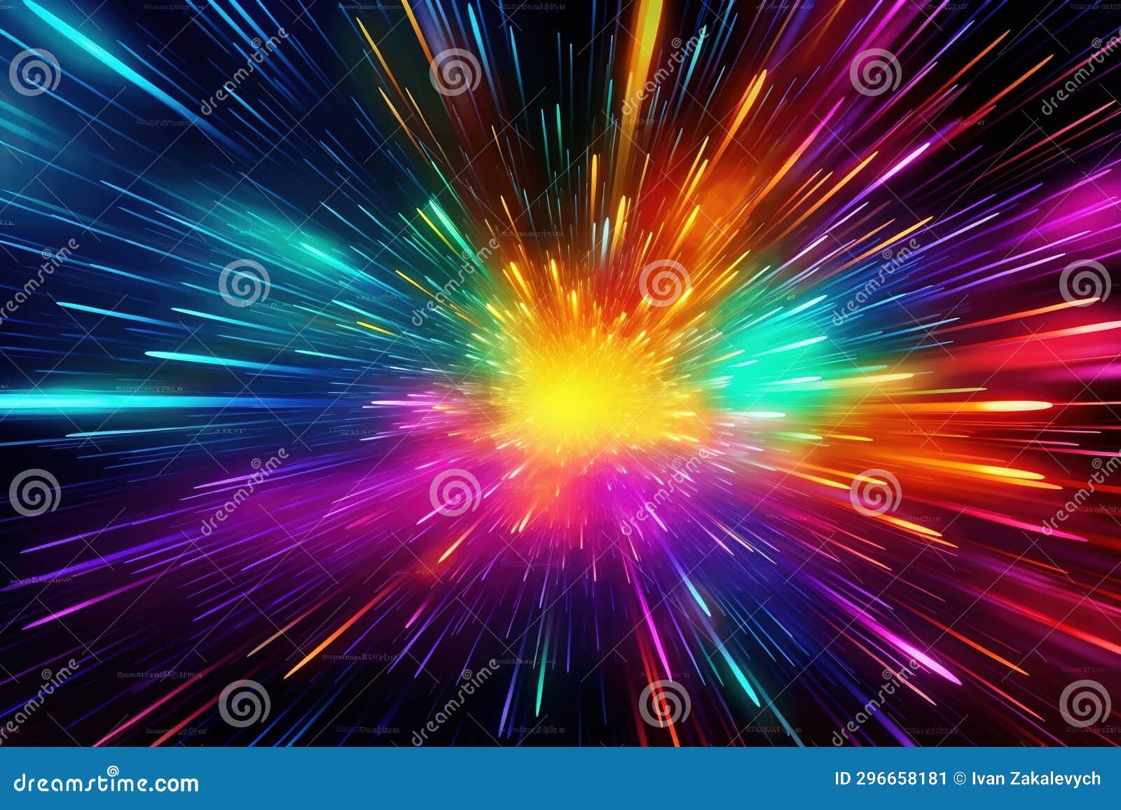 Light Speed Advance Progress or Encounter Concept Illustration. AI ...