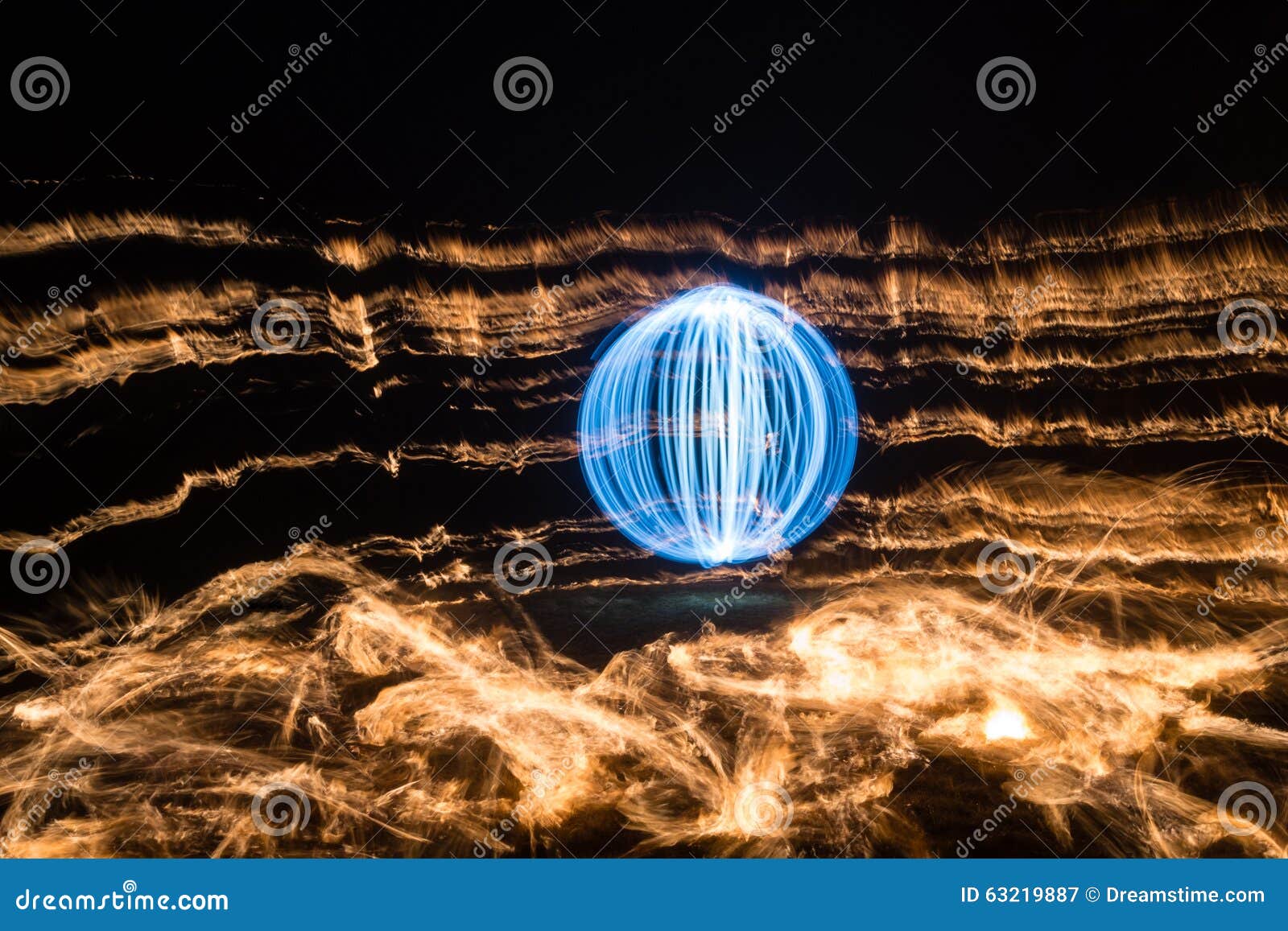 Light sphere and fire stock image. Image of isolated - 63219887