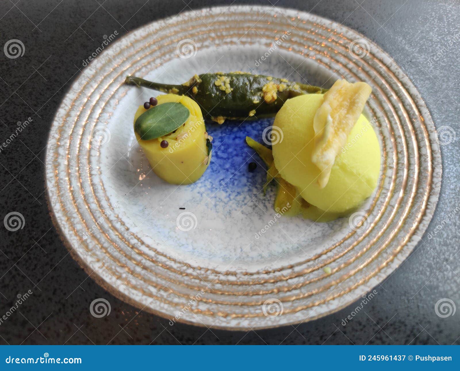 Gujarati Farsan Savory Items Traditional Patra Lokgram Royalty-Free ...