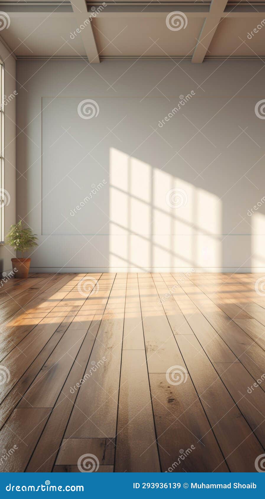 Light Spills into an Empty Room, Beautifully Captured in 3D Rendering ...