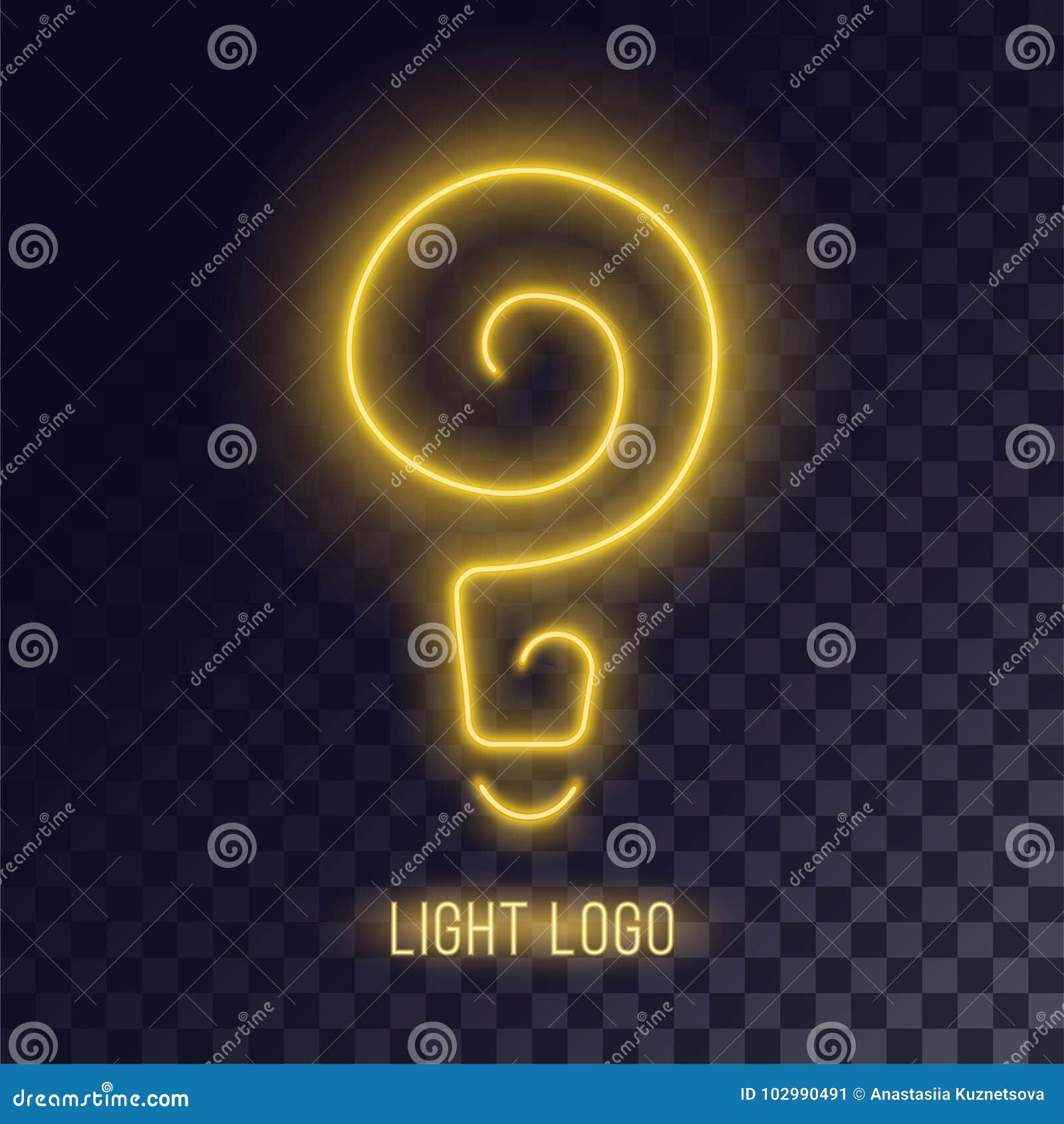 Light spiral neon design stock vector. Illustration of cyberpunk ...