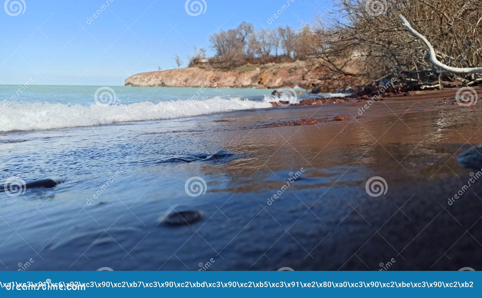 Light Spring Breeze on Lake Balkhash Stock Image - Image of sand, ocean ...