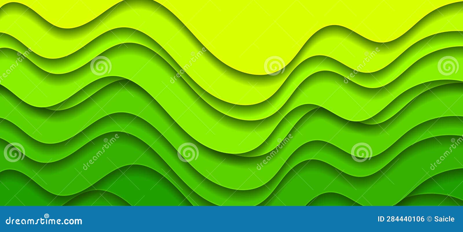 Light Spring Green Abstract Waves Corporate Background Stock Vector ...